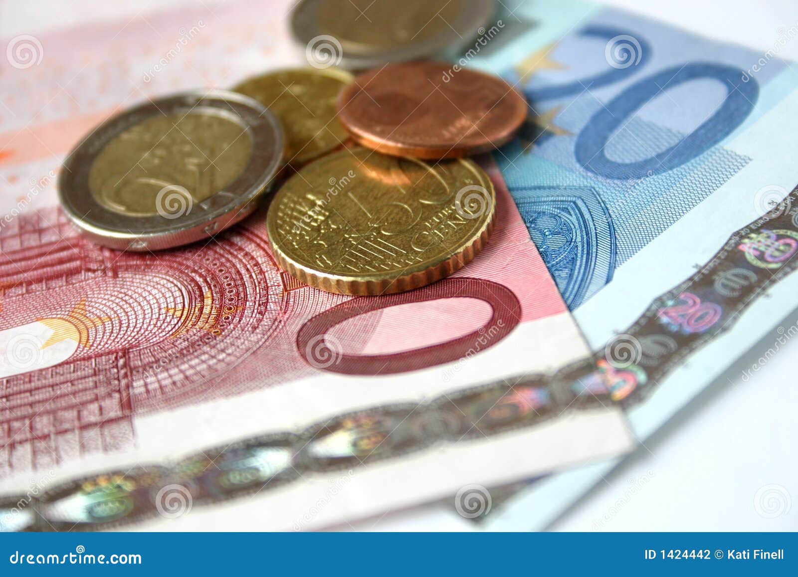 European money stock photo. Image of banking, coin, bill - 1424442