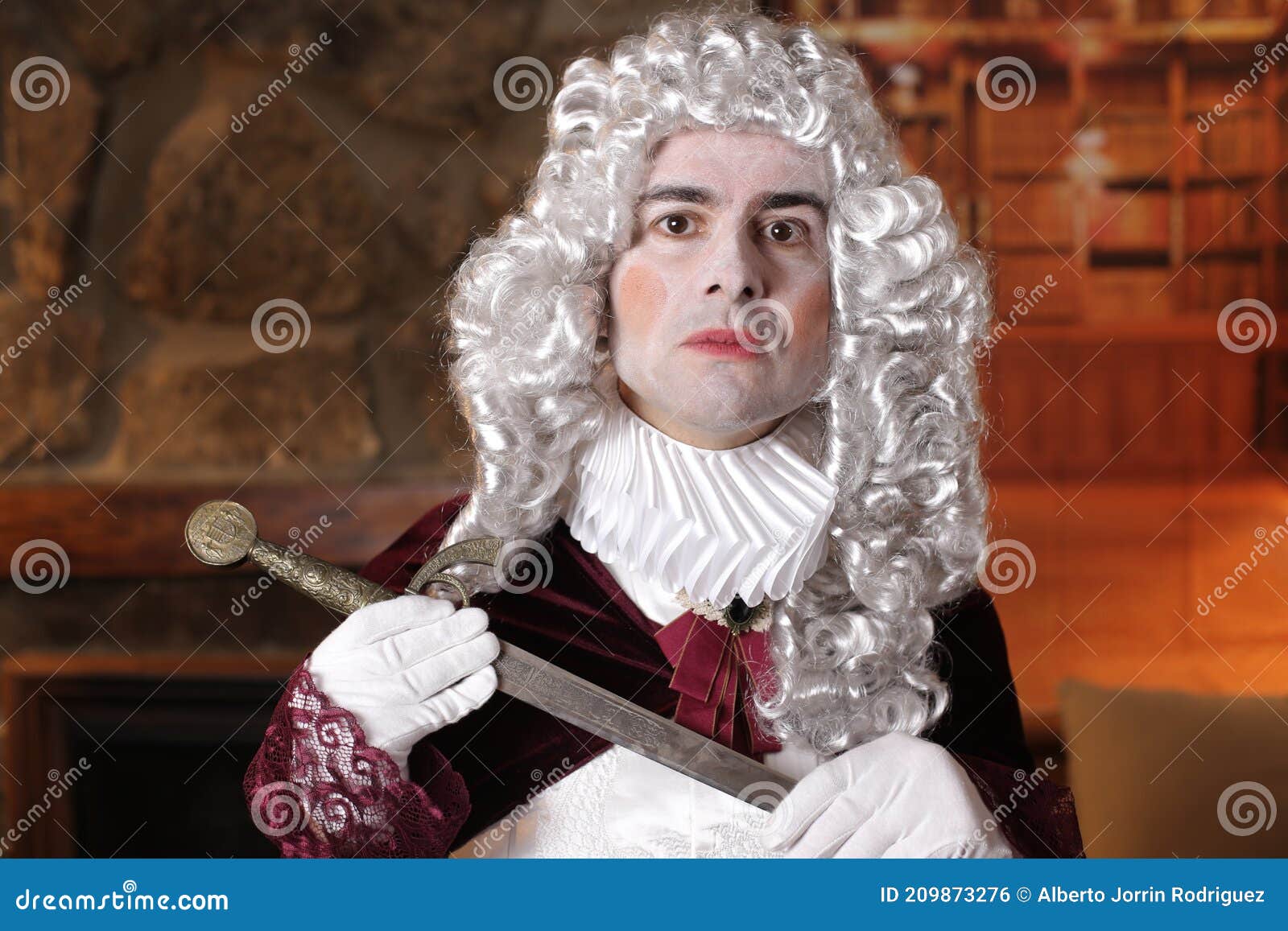 European Nobleman Holding a Sword Stock Photo - Image of arrogant ...