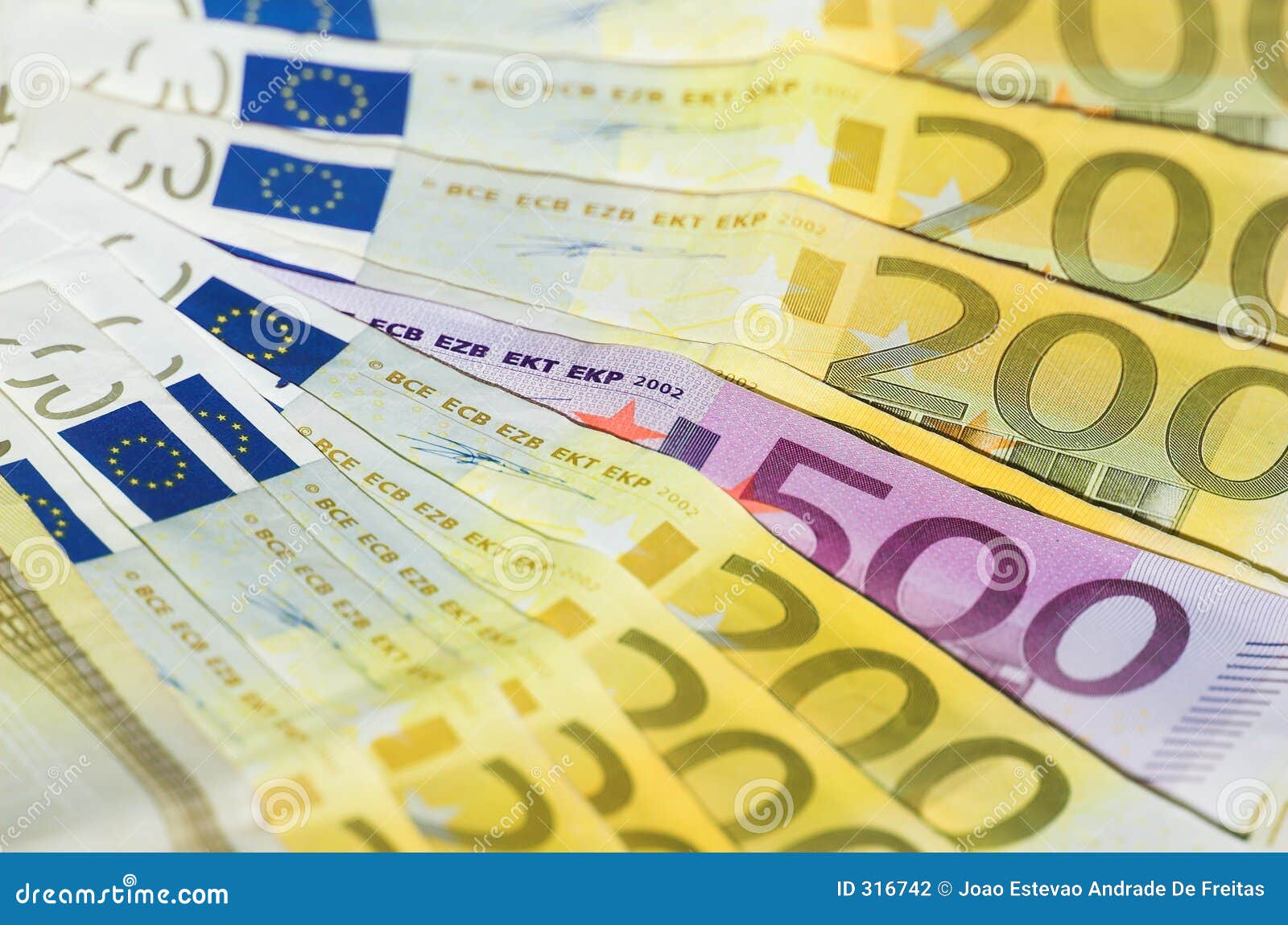 European notes stock photo. Image of detail, money, european - 316742