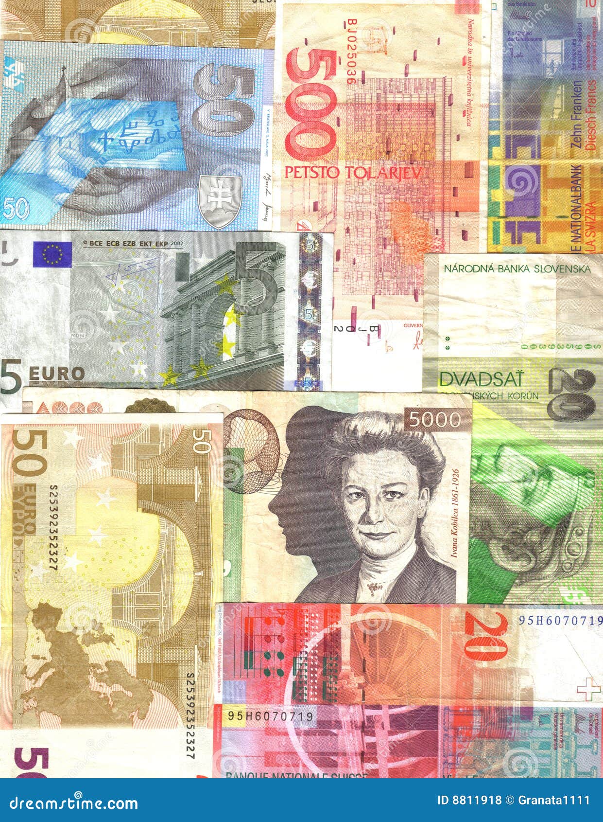 European notes background stock illustration. Illustration of franks ...