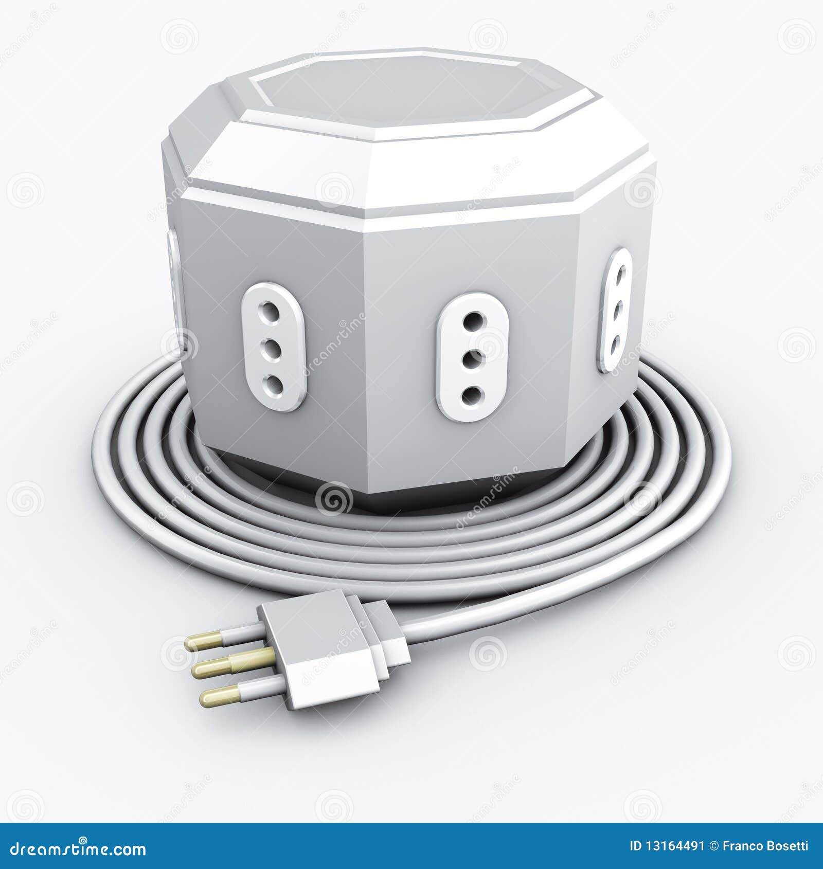 European Octagonal Plugs stock illustration. Illustration of plugs ...