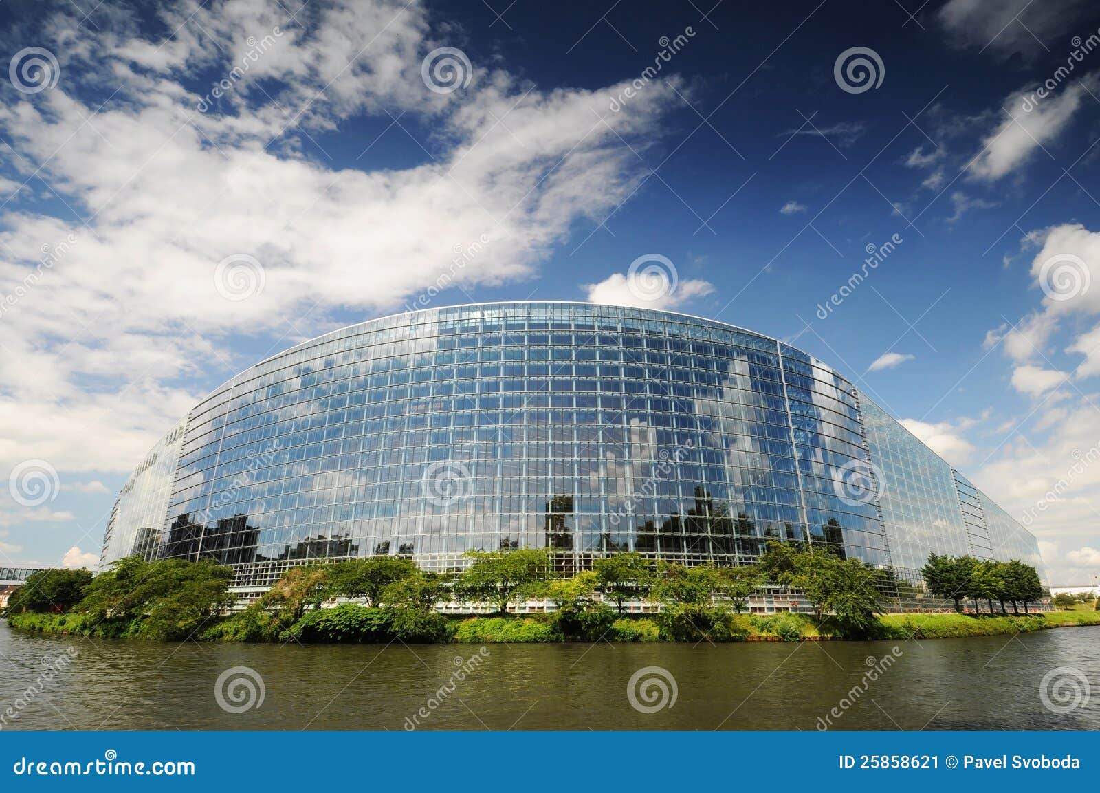 The European Parliament Building Stock Image - Image of constitution ...