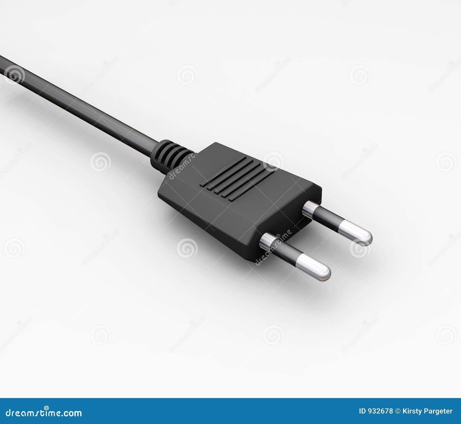 European power cable stock illustration. Illustration of adapter - 932678