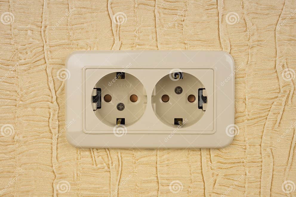 European power socket stock image. Image of device, technology - 45268917