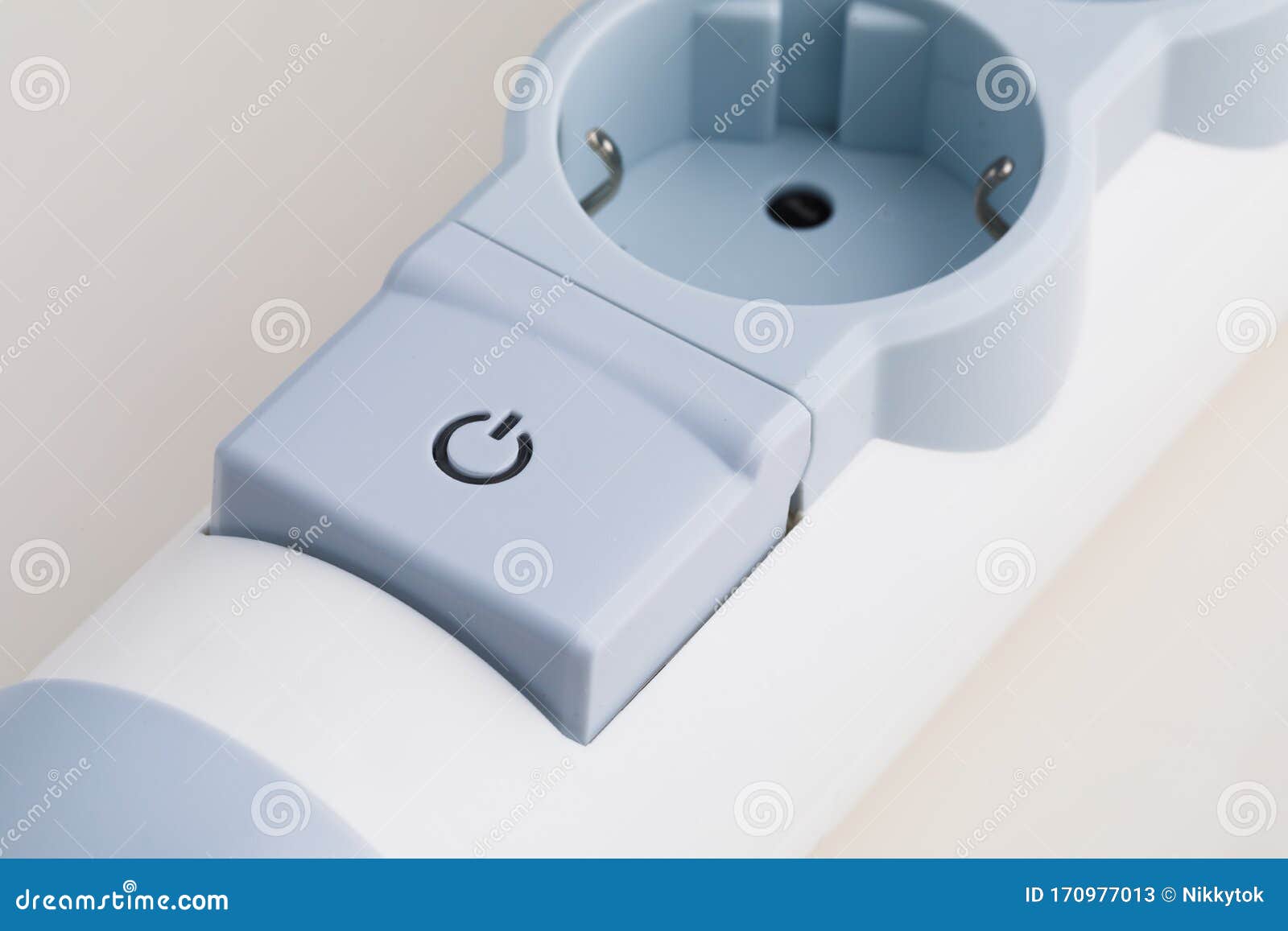 European Power Strip Outlets with Surge Protector Stock Image - Image ...