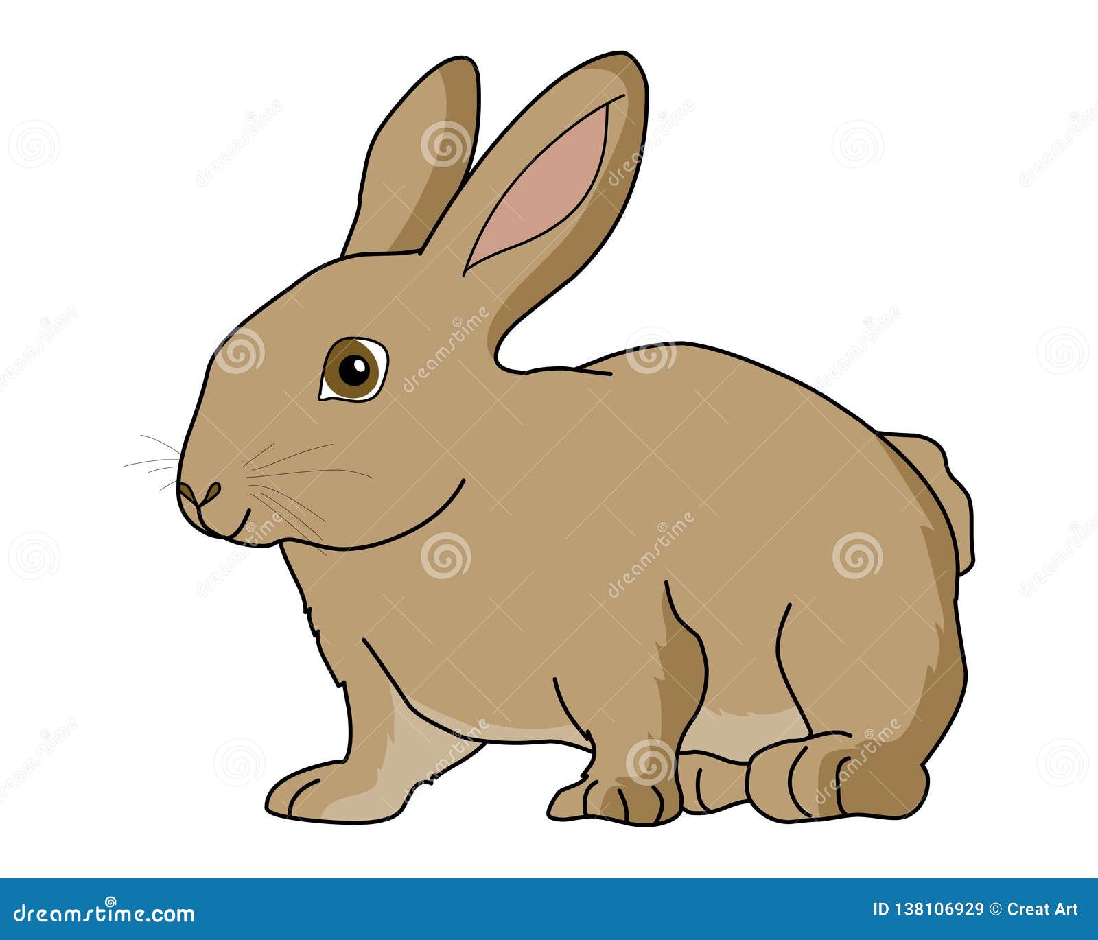 A European Rabbit Hopping Through A Meadow Filled With Wildflowers ...