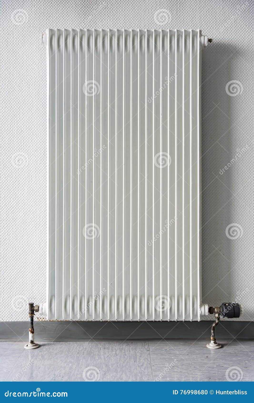 European Radiator White Contrast Wall Interior Geometric Perspective ...