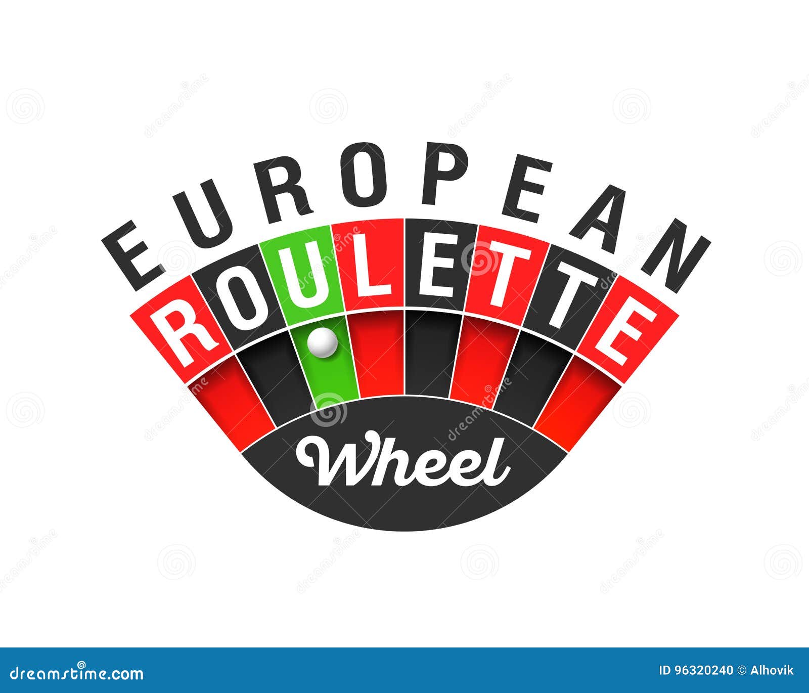 European Roulette Wheel Sign Stock Vector - Illustration of risk ...