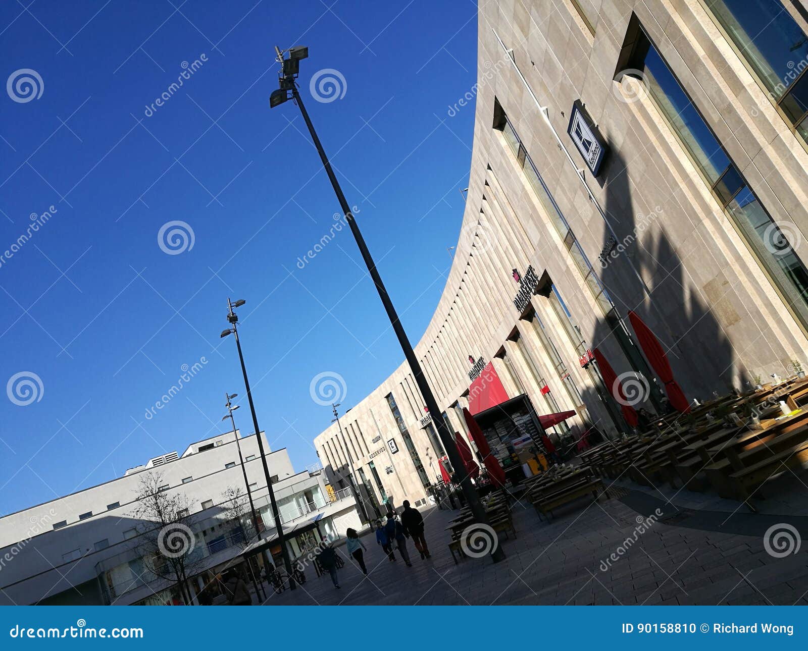 European Shopping Center Under the Sun Editorial Image - Image of seat ...
