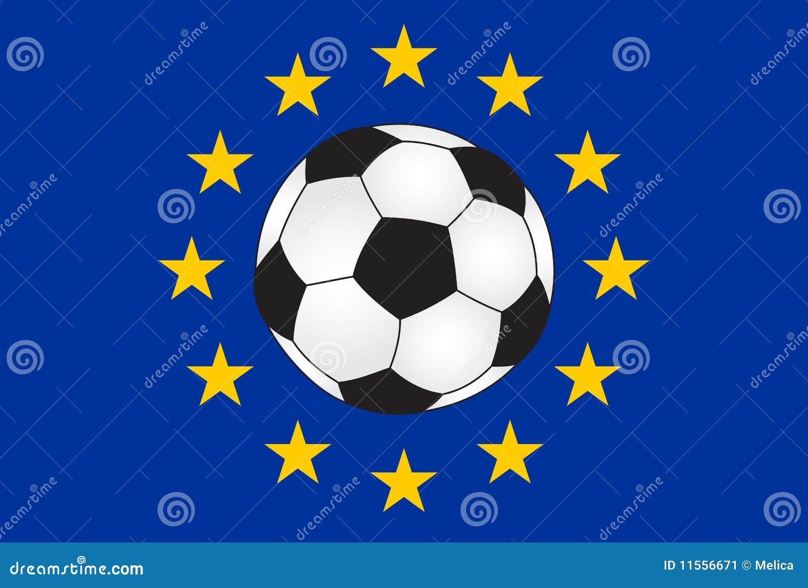 European soccer stock illustration. Illustration of equipment - 11556671