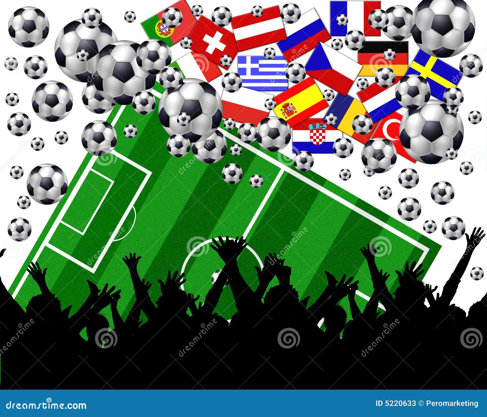 European Soccer Championship Stock Illustration - Illustration of ...