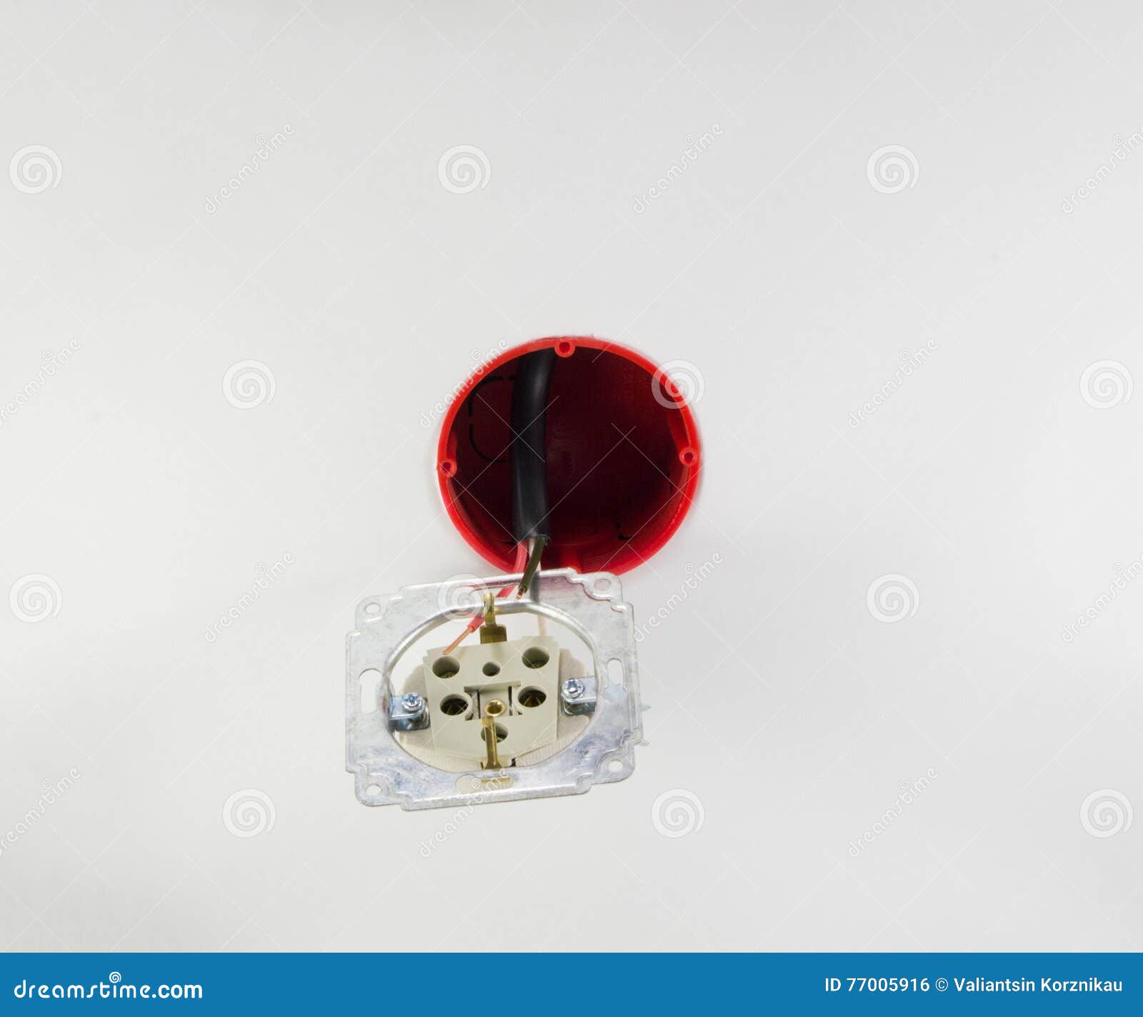 European Standard 220 Volt Wall Electrical Outlet On Wall With ...