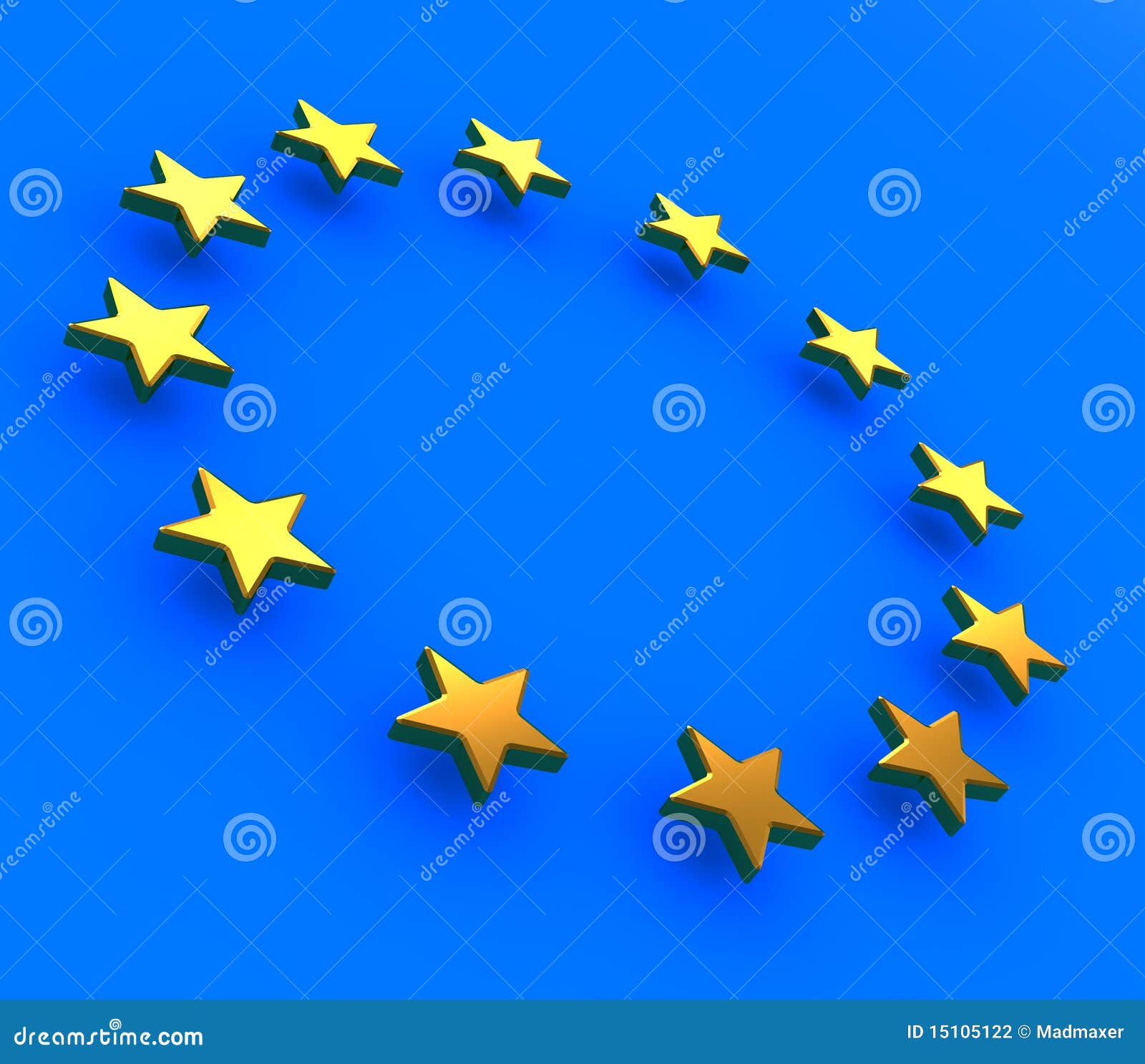 European stars stock illustration. Illustration of single - 15105122