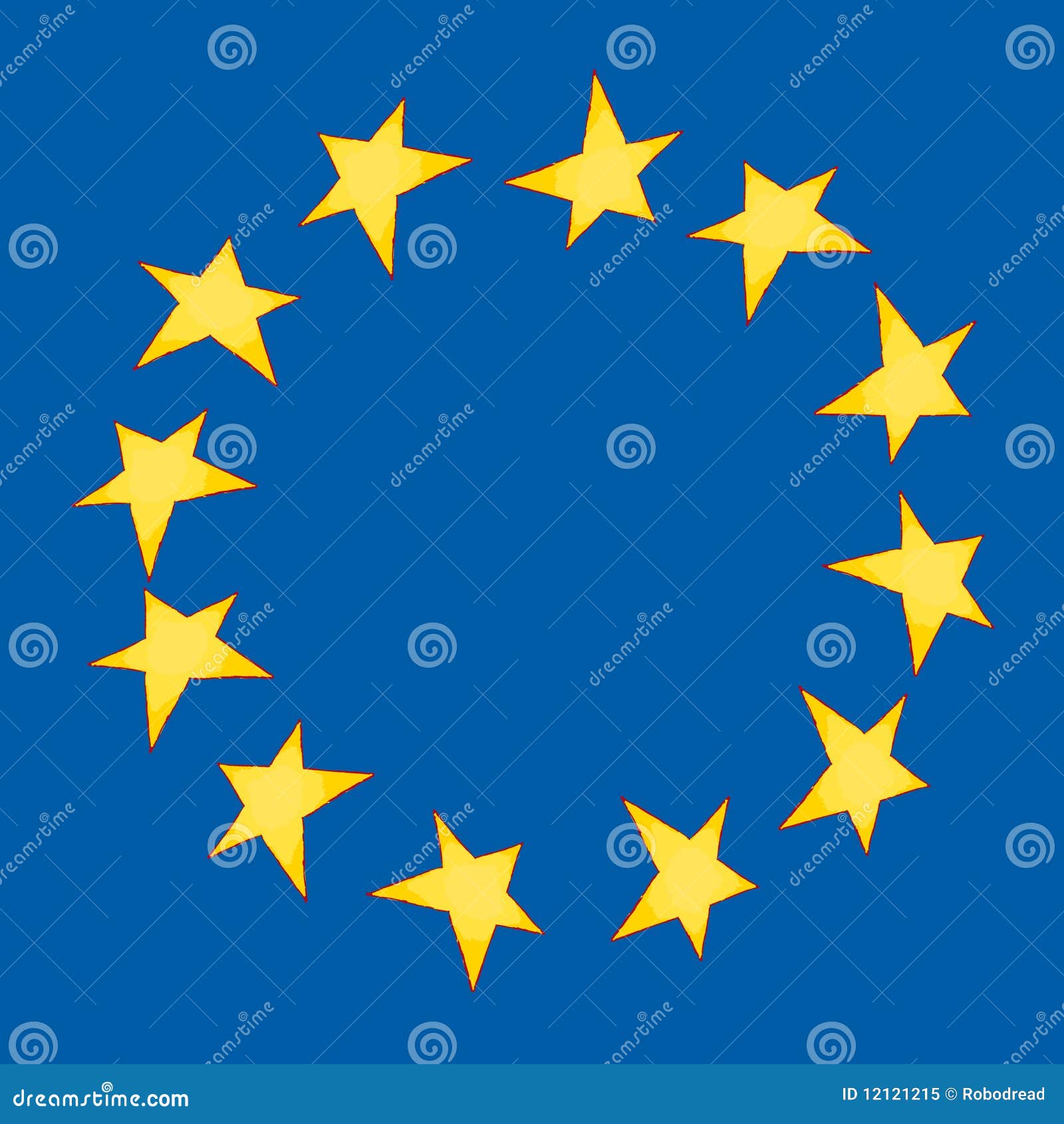 European stars (vector) stock vector. Illustration of imagine - 12121215