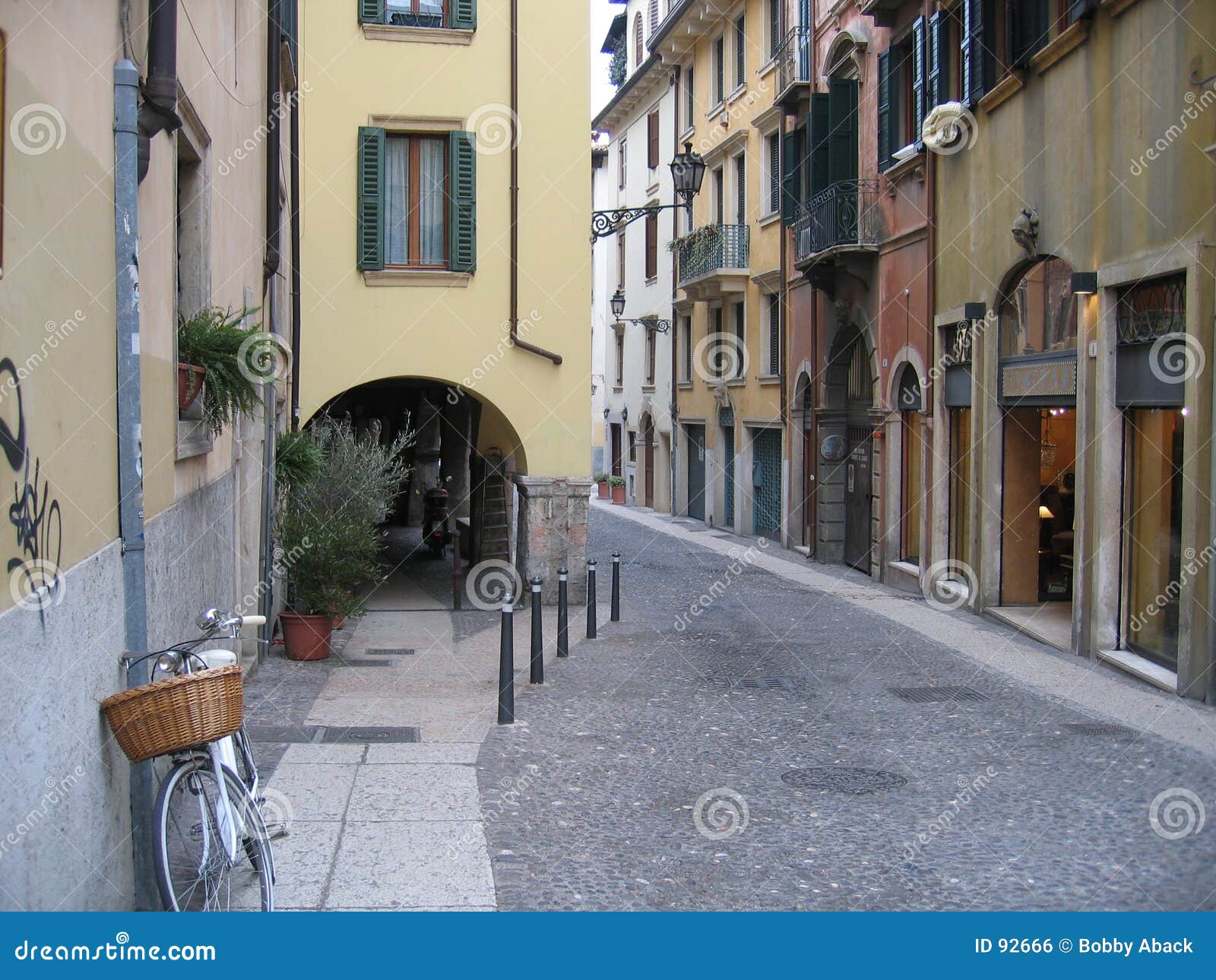 European Street stock photo. Image of road, exteriors, transportation ...