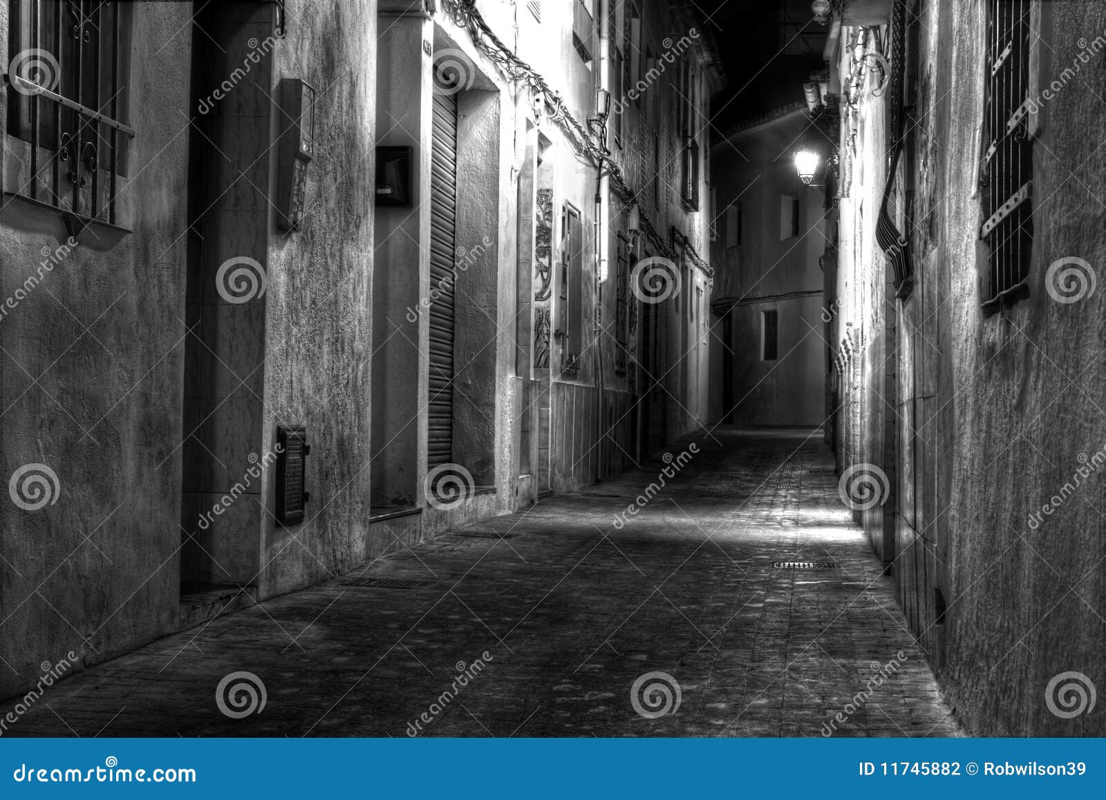 European Street at Night stock photo. Image of italy - 11745882