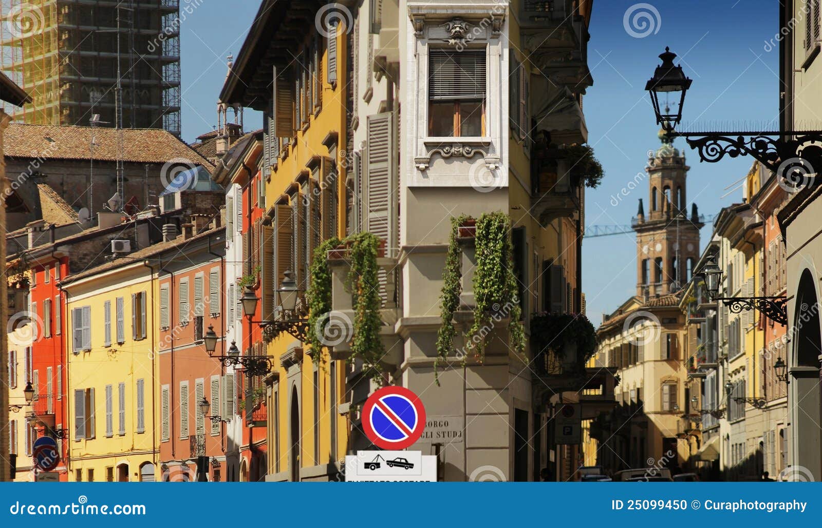 European street scene stock photo. Image of blue, tourism - 25099450