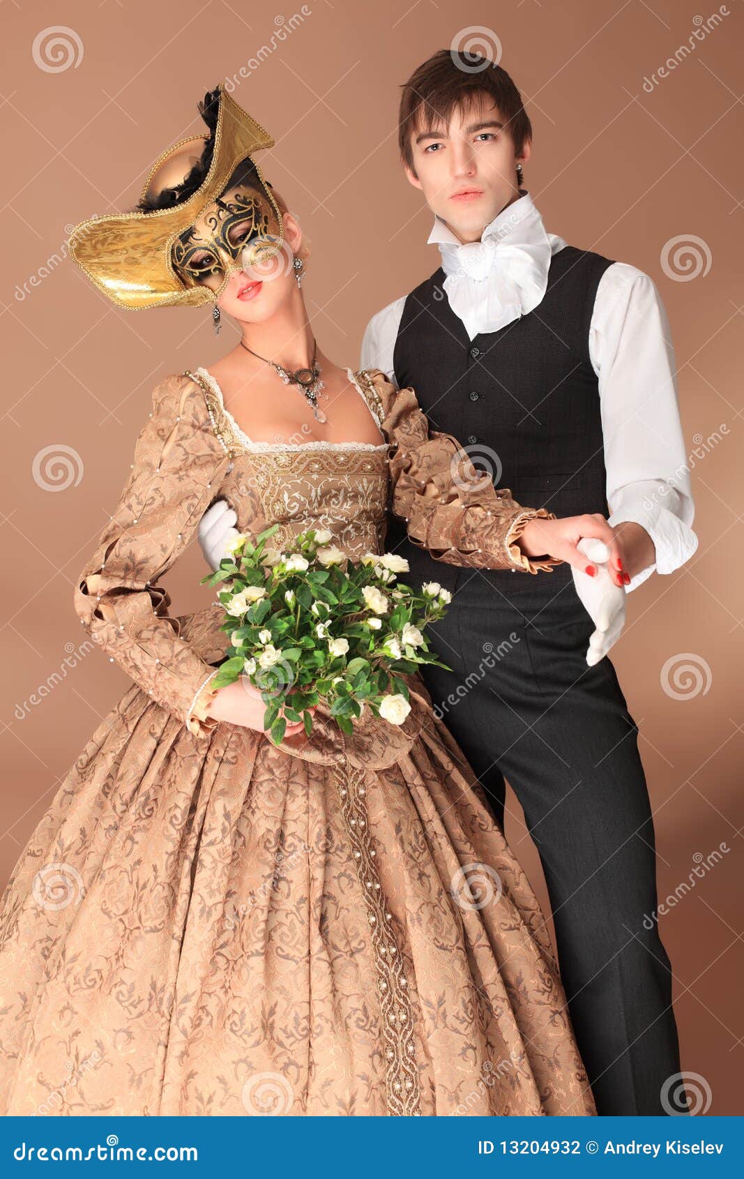 European style stock photo. Image of carnival, gold, lady - 13204932