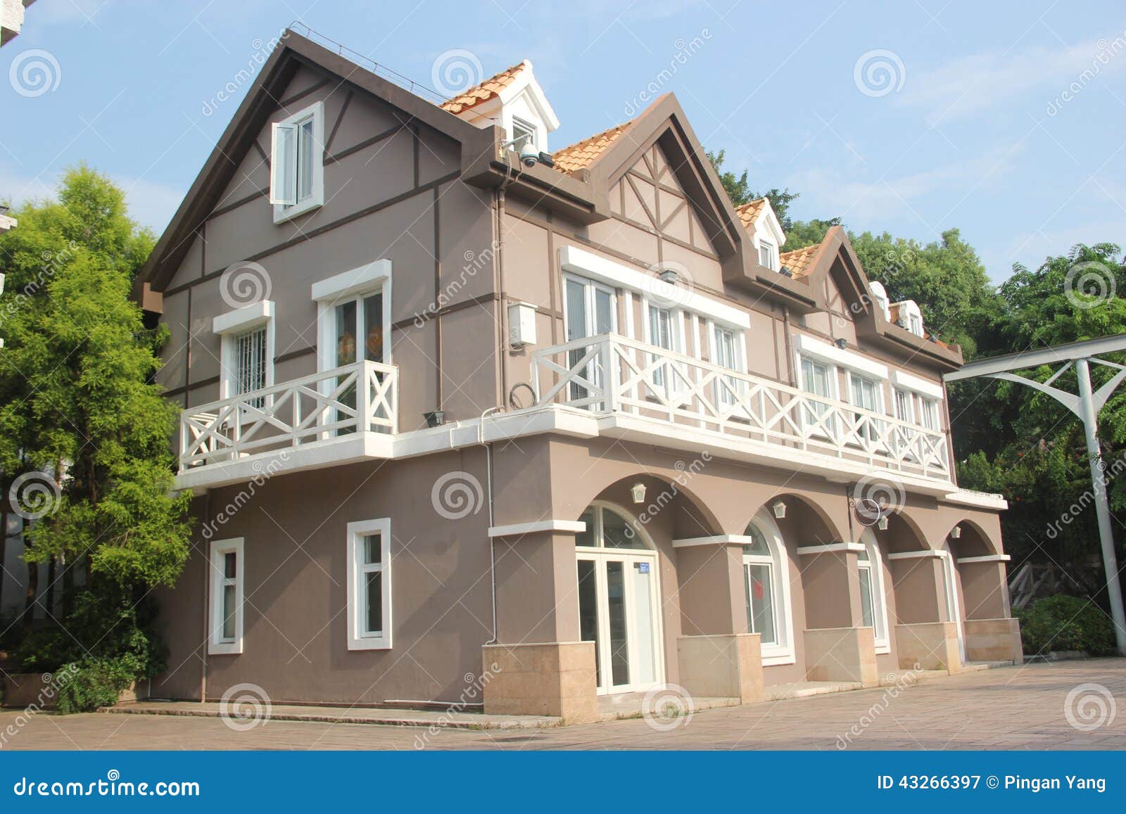 European Style Modern Villa Editorial Photography - Image of detail ...