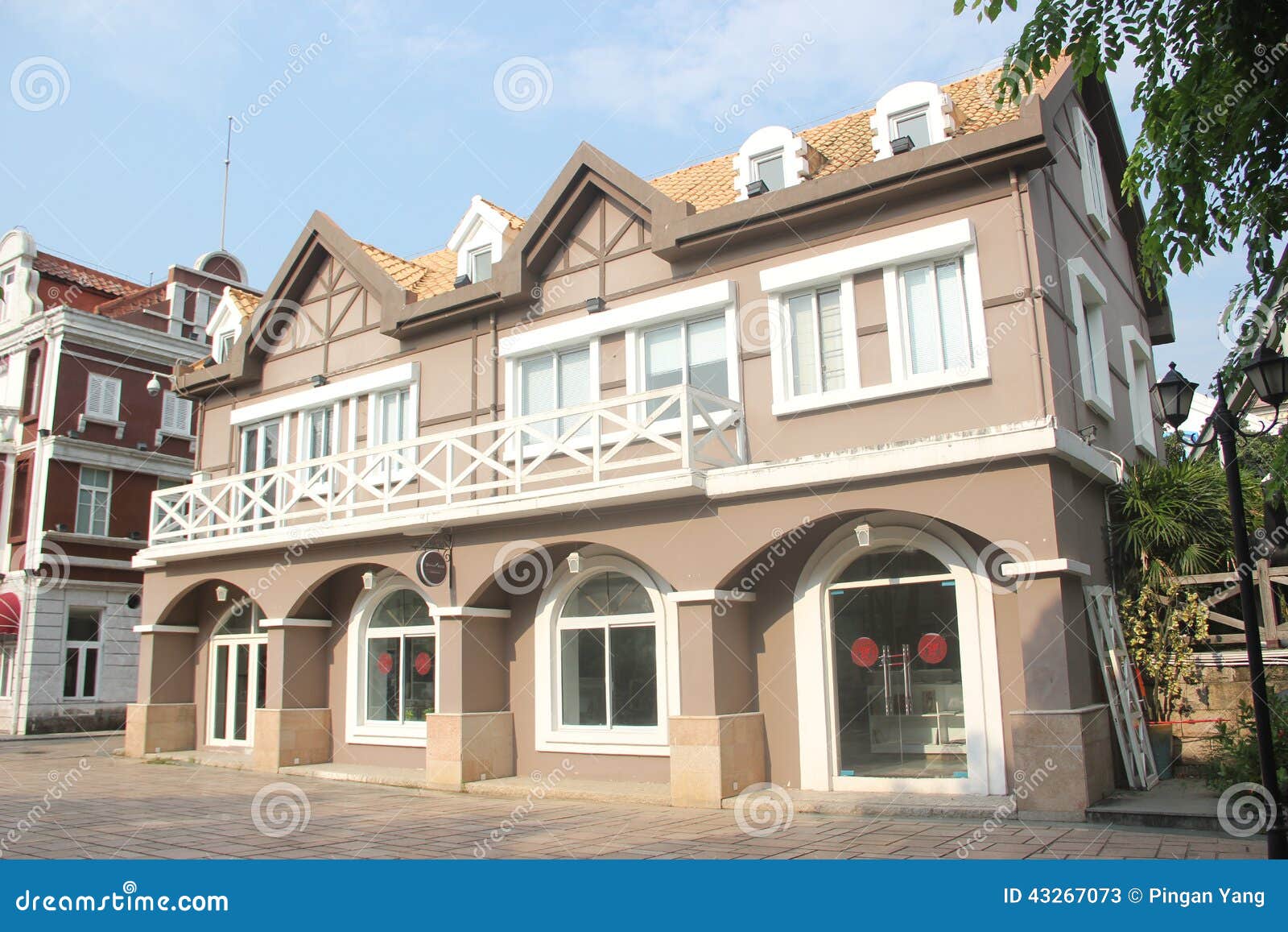 European Style Modern Villa Editorial Stock Photo - Image of detail ...