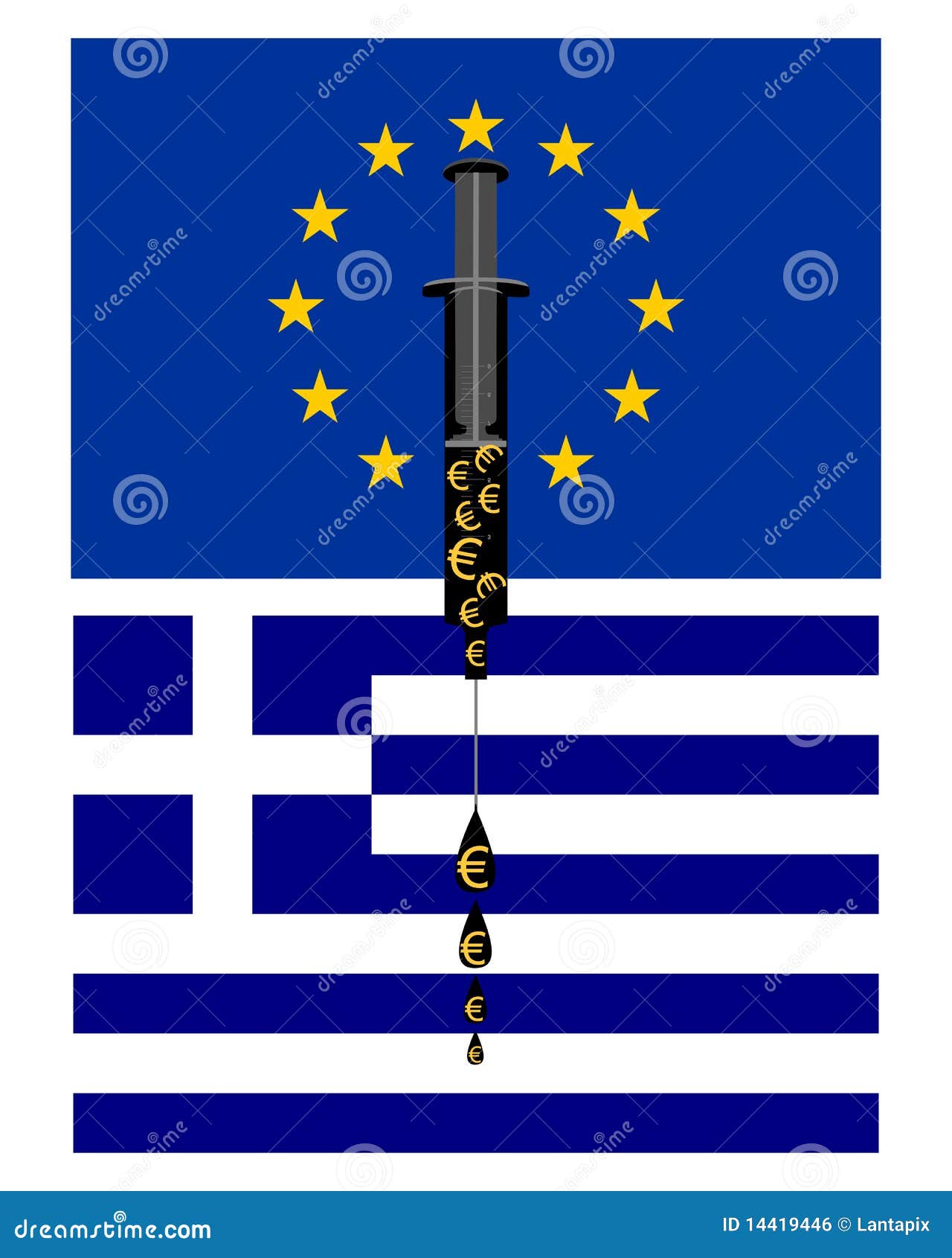 European Support for Greece Stock Vector - Illustration of greece ...