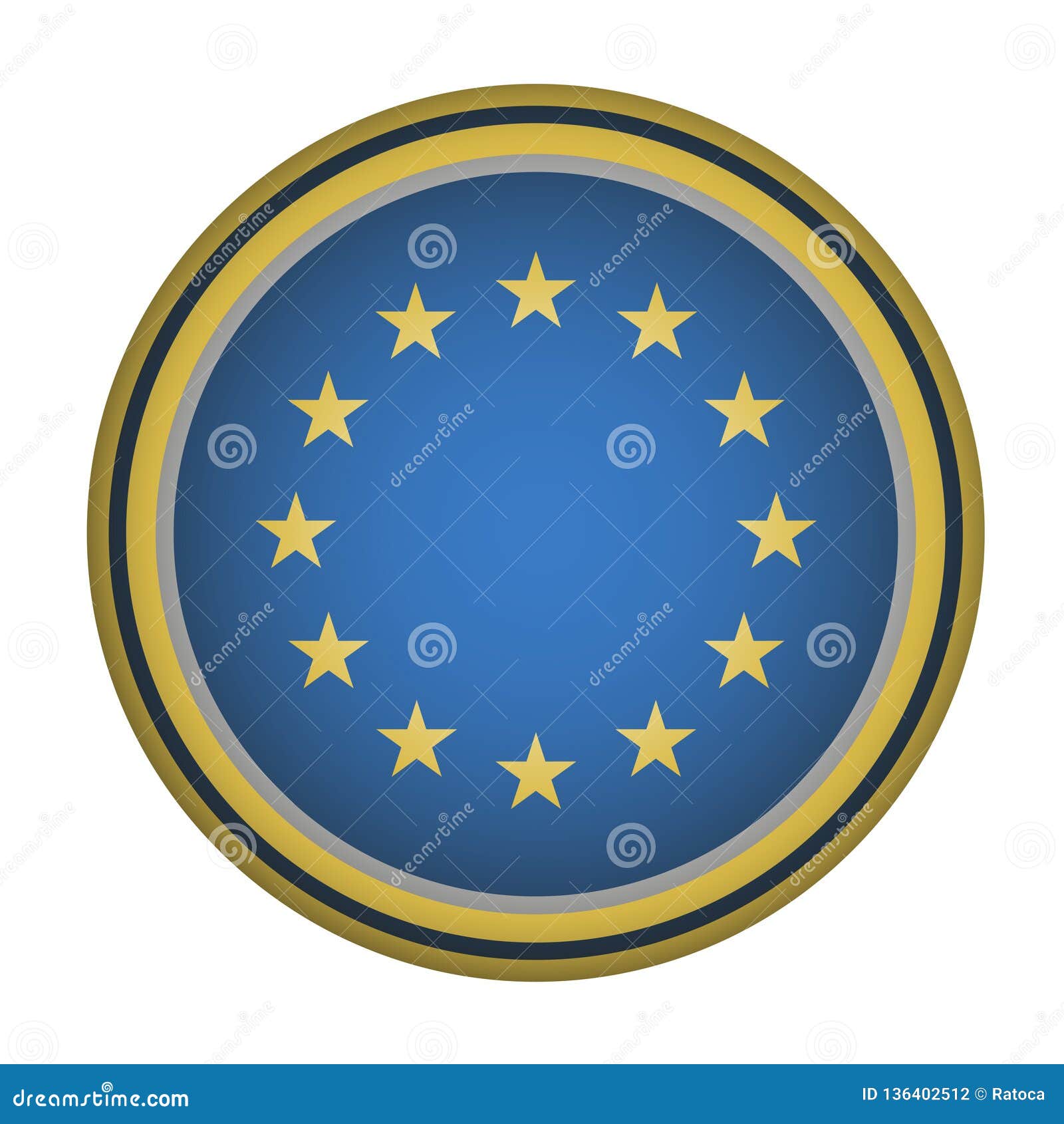 European symbol stock vector. Illustration of sign, creative - 136402512