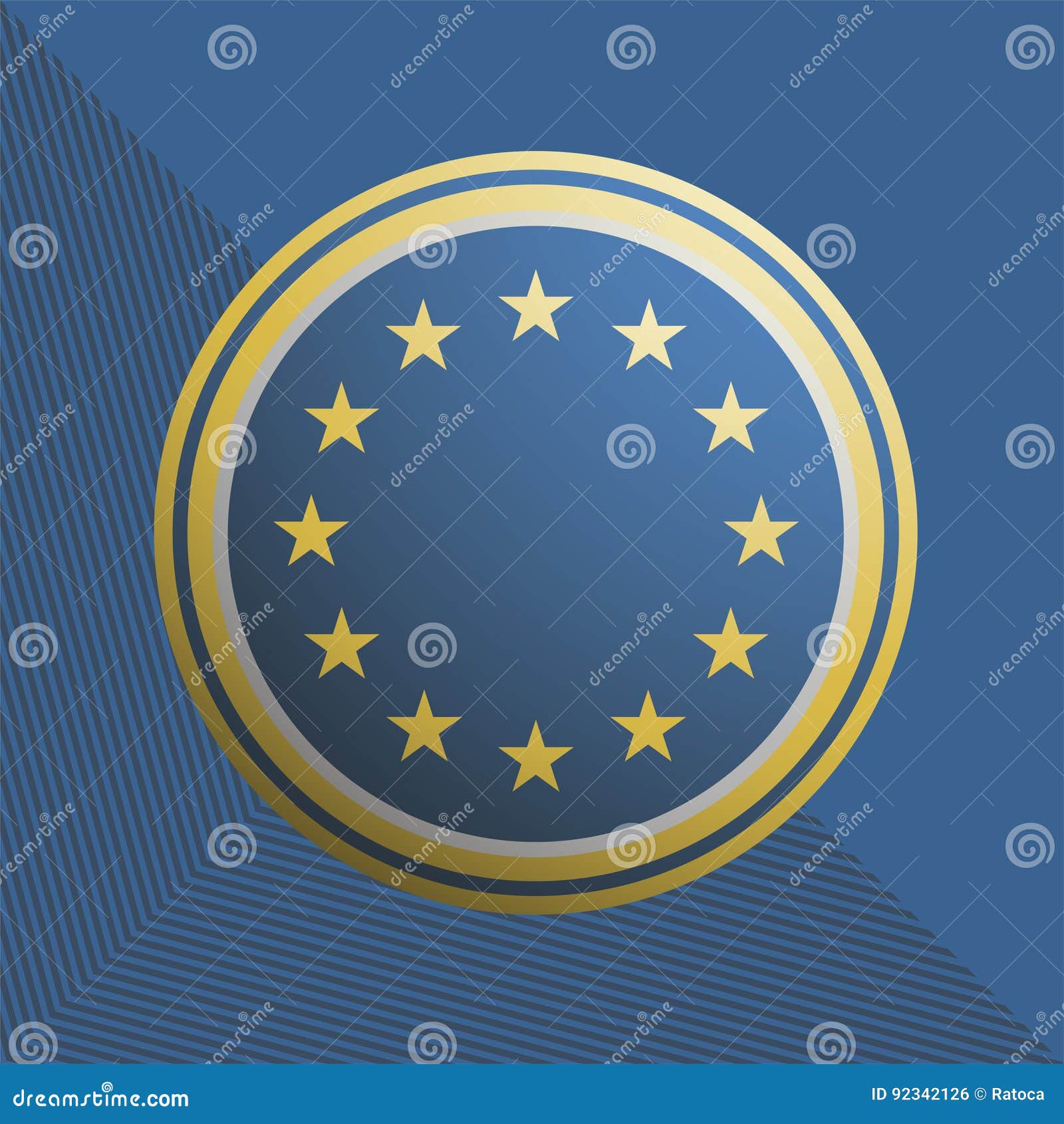 European symbol stock vector. Illustration of isolated - 92342126