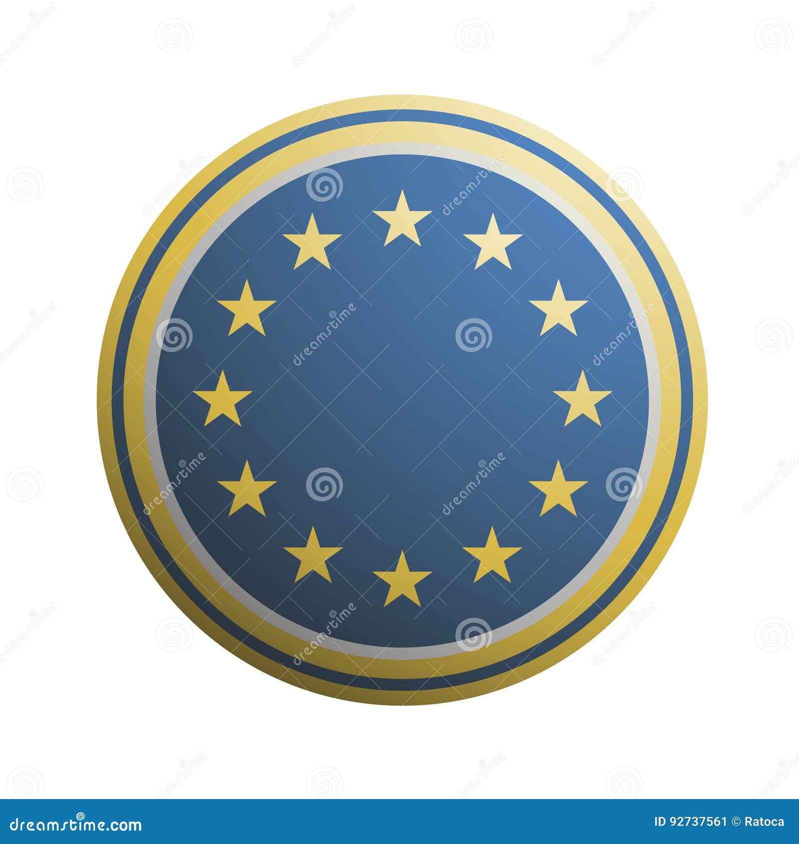 European symbol stock vector. Illustration of continental - 92737561