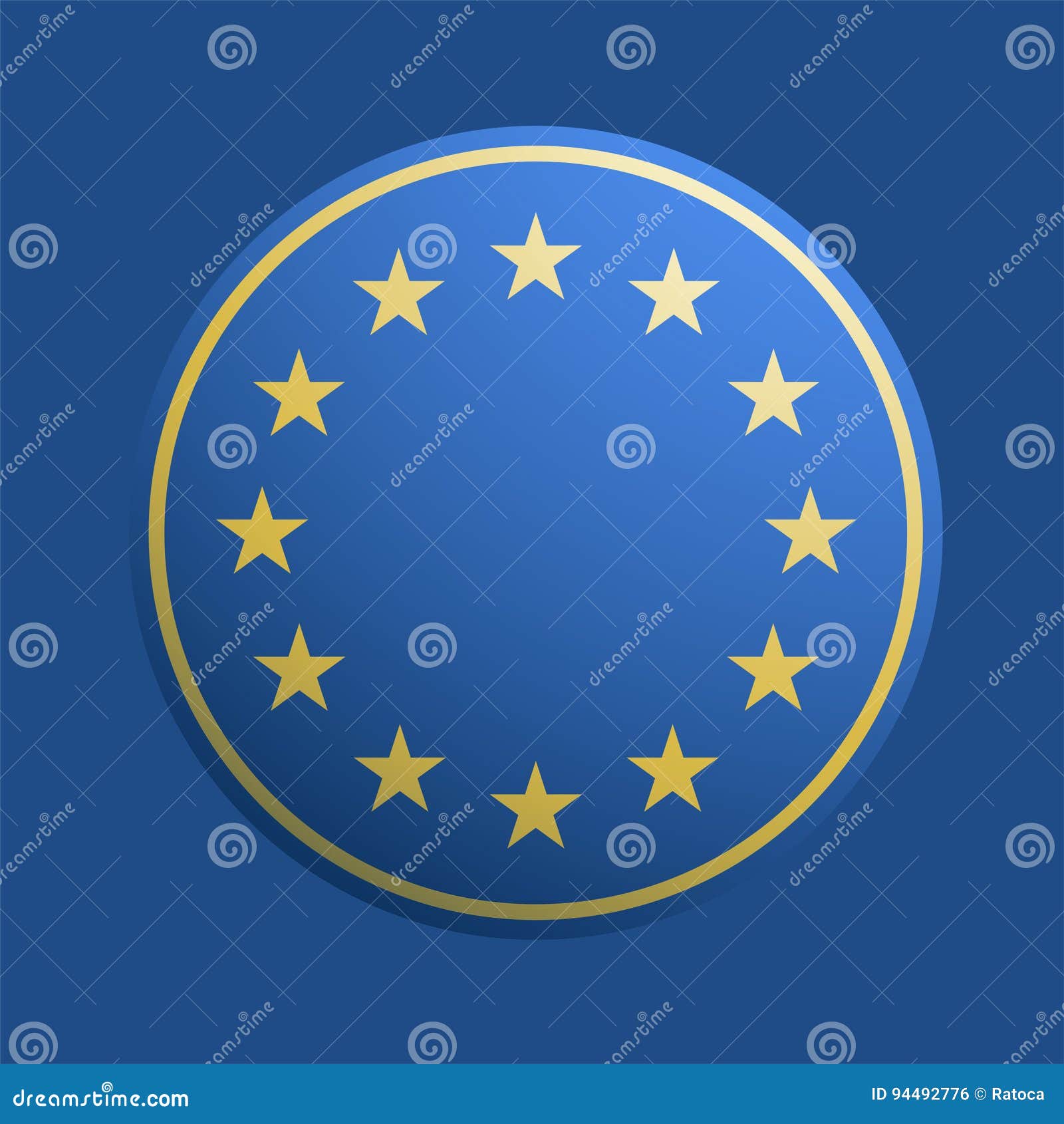 European symbol stock vector. Illustration of star, symbol - 94492776