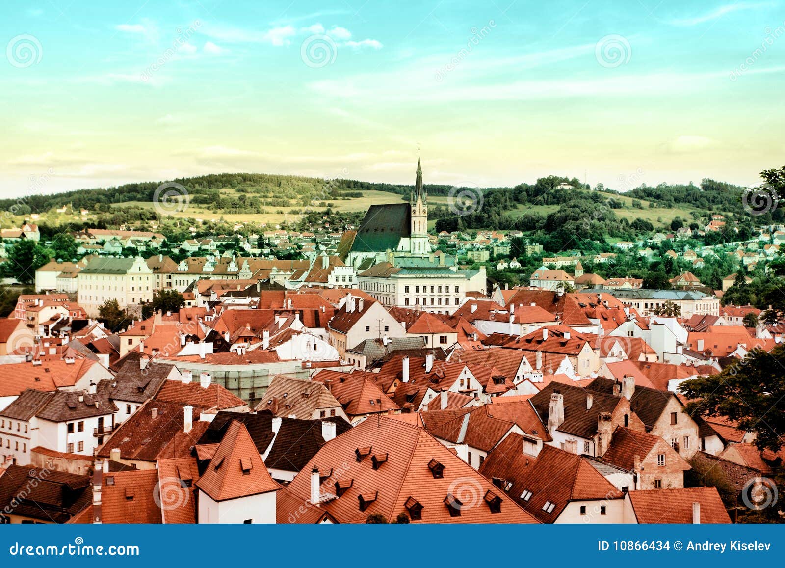European town stock photo. Image of sightseeing, tiled - 10866434