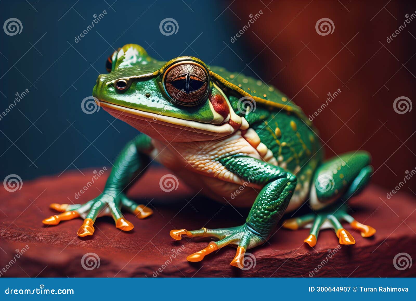 European Tree Frog, Hyla Arborea Isolated on Solid Colour Background ...