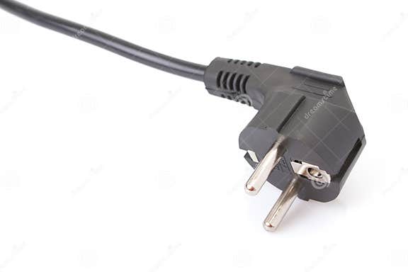 European Two Pin Power Plug Stock Photo - Image of background ...