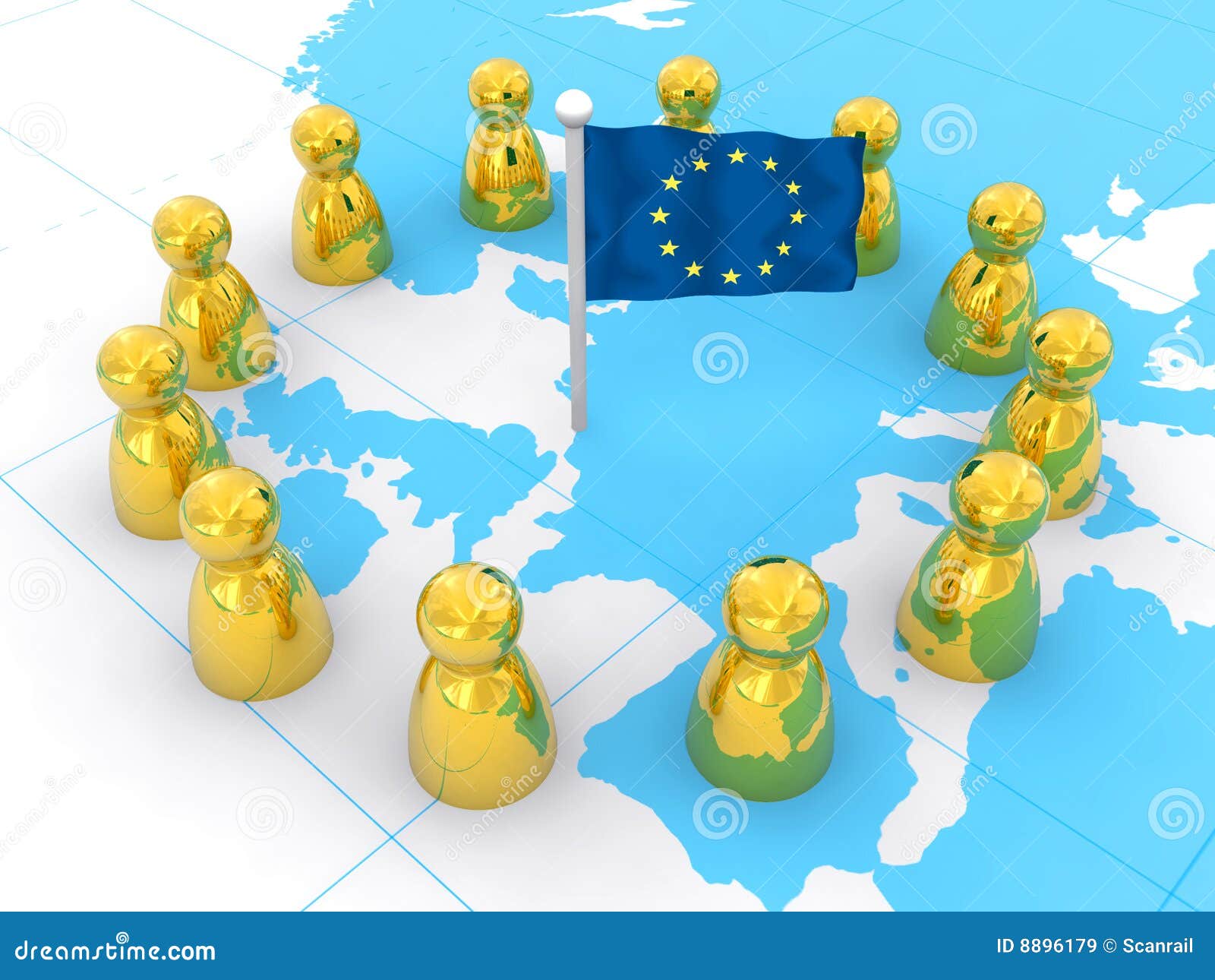 European Union stock illustration. Illustration of economics - 8896179