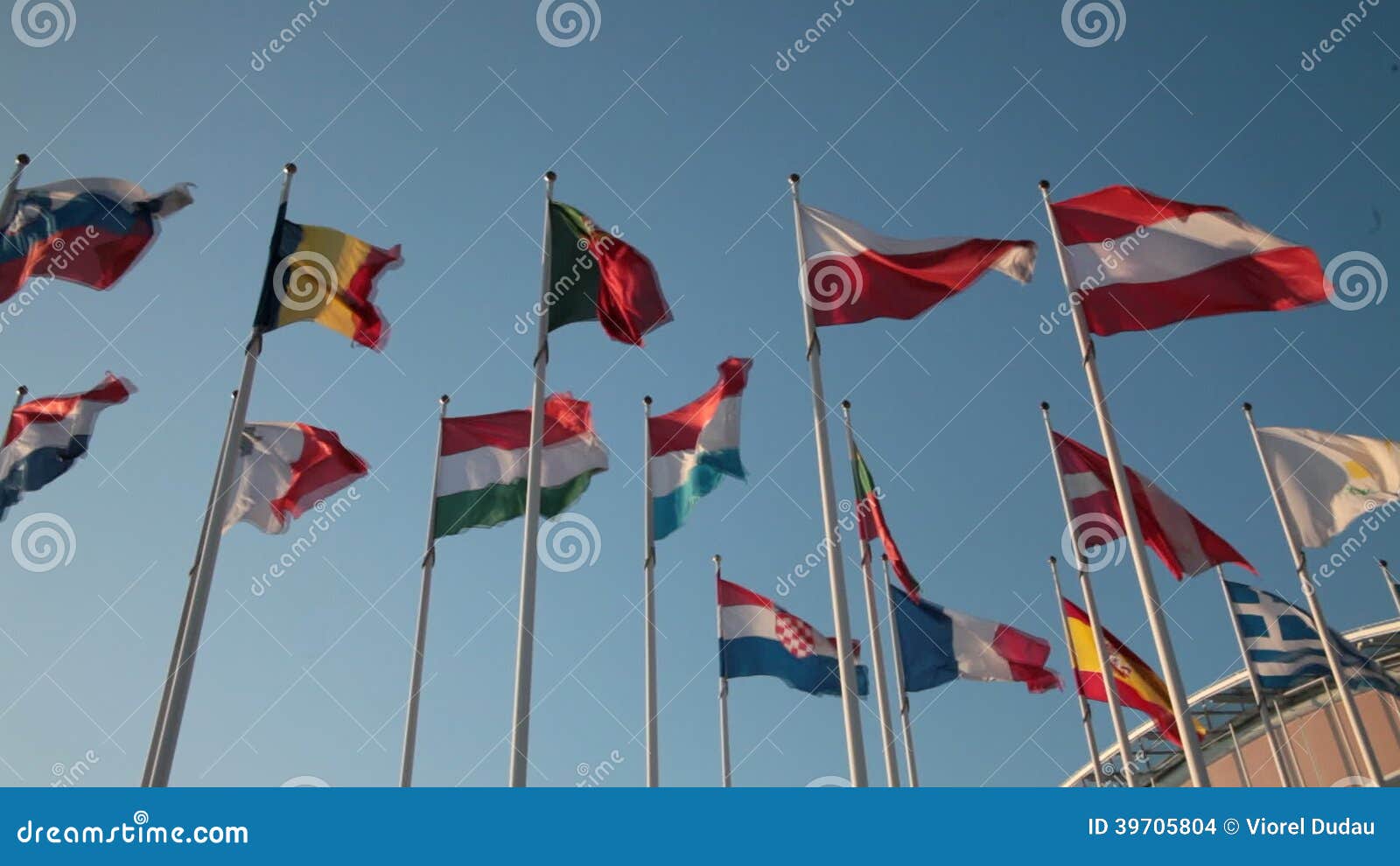 European Union Countries Flags Stock Footage - Video of politics, union ...