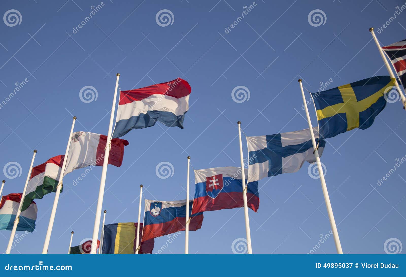 European Union Countries Flags Stock Image - Image of group, nations ...