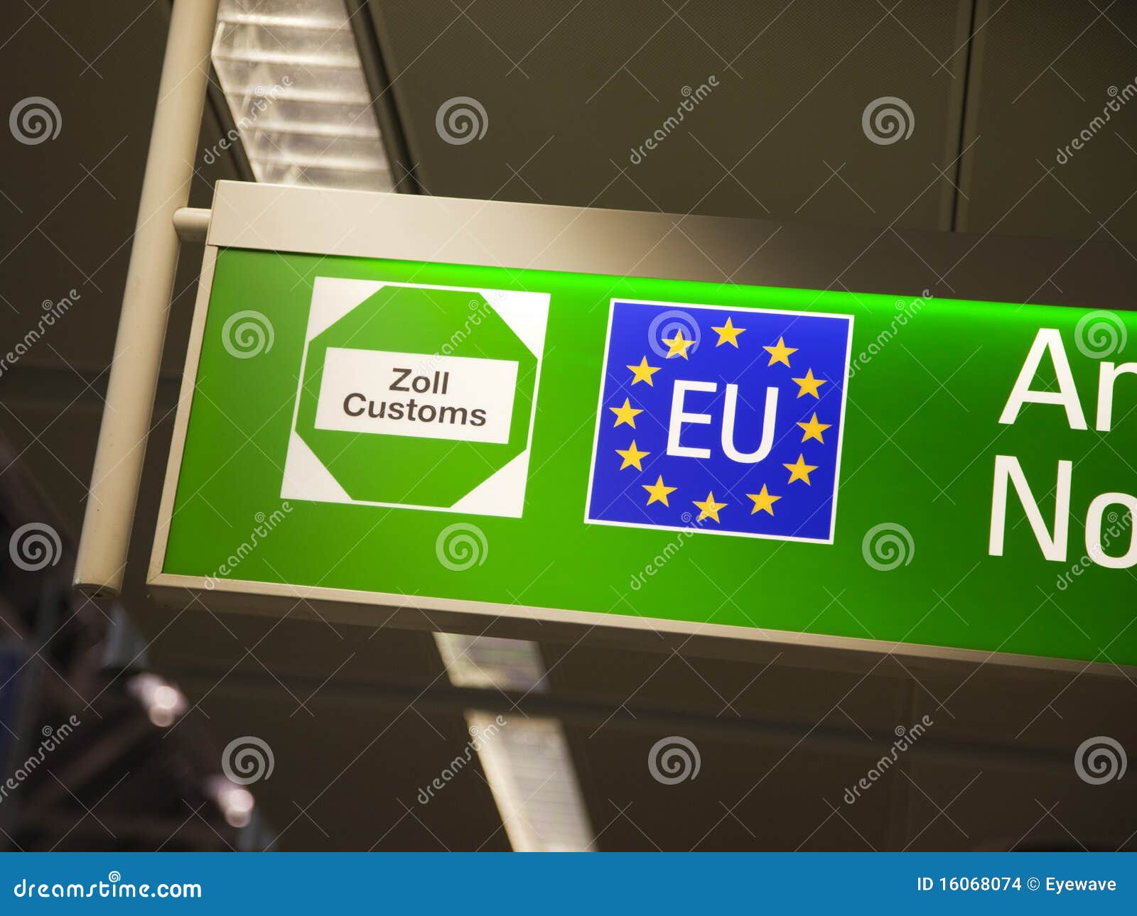 European Union Customs Sign Stock Photo - Image of sign, union: 16068074