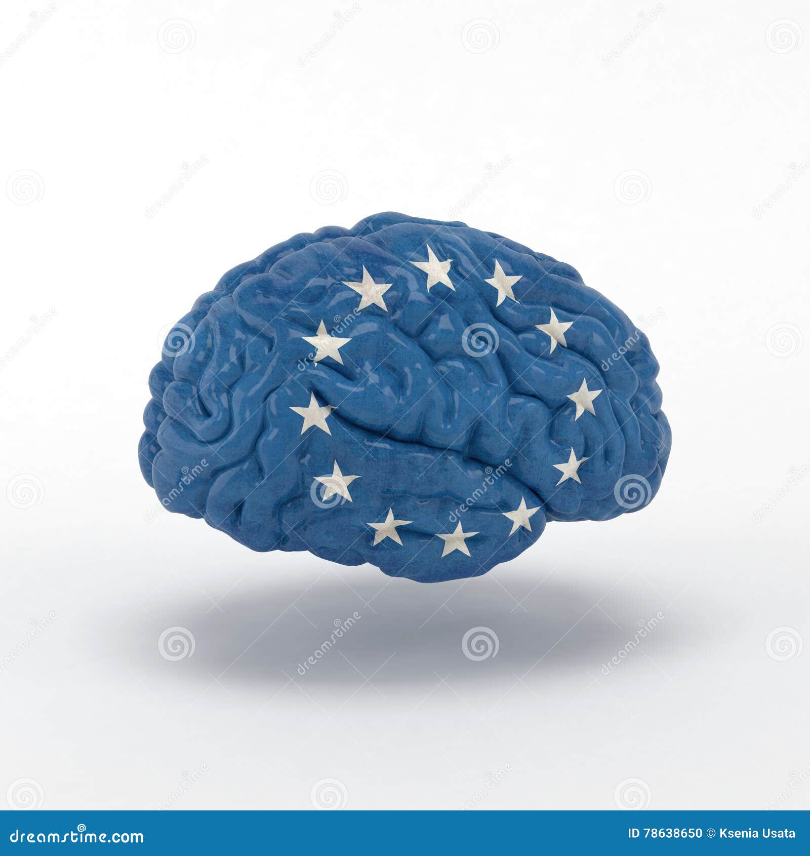 European Union Flag Human Brain Stock Illustrations – 6 European Union ...