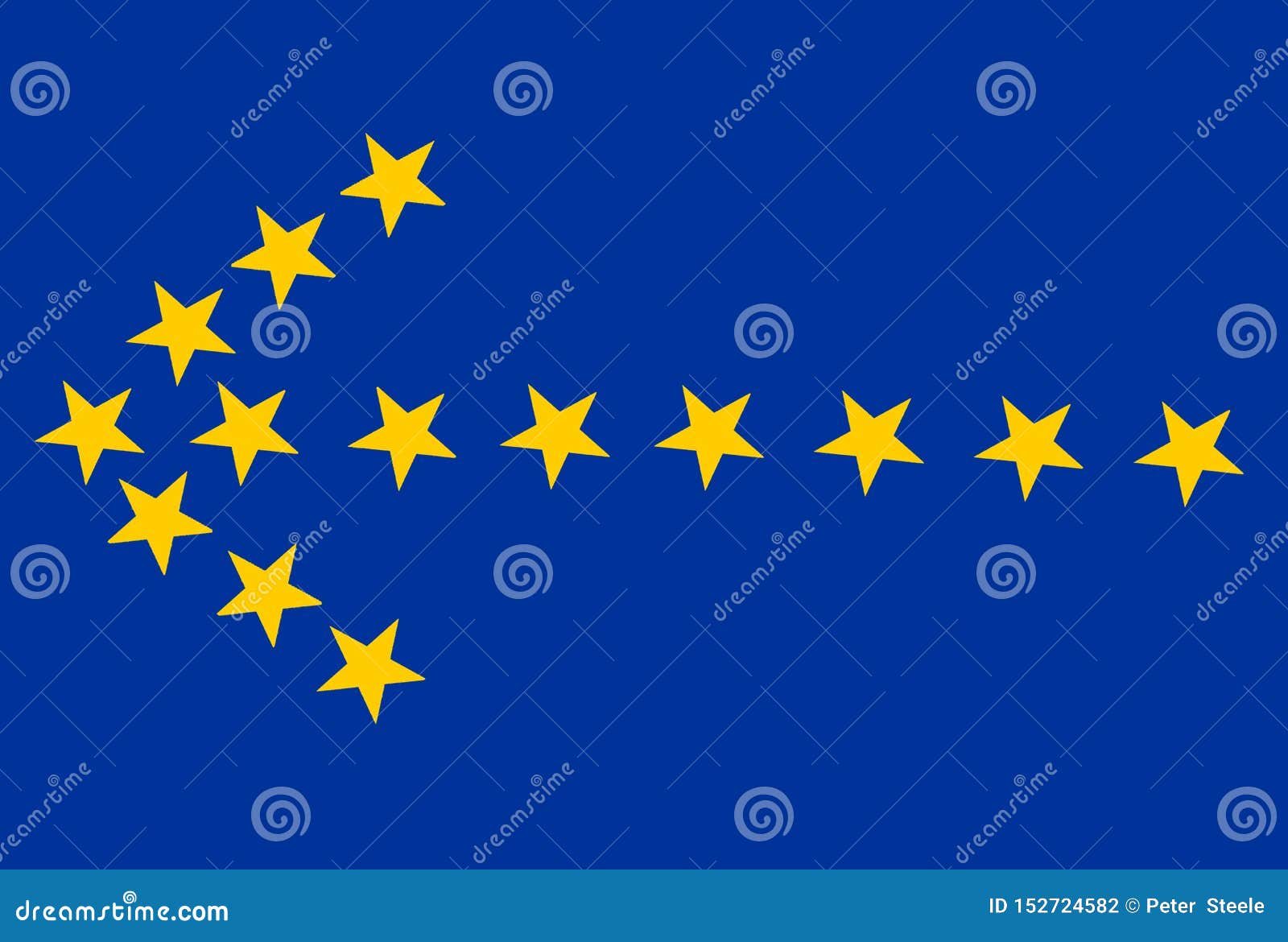 European Union Flag in the Shape of Arrow EU Stock Illustration ...