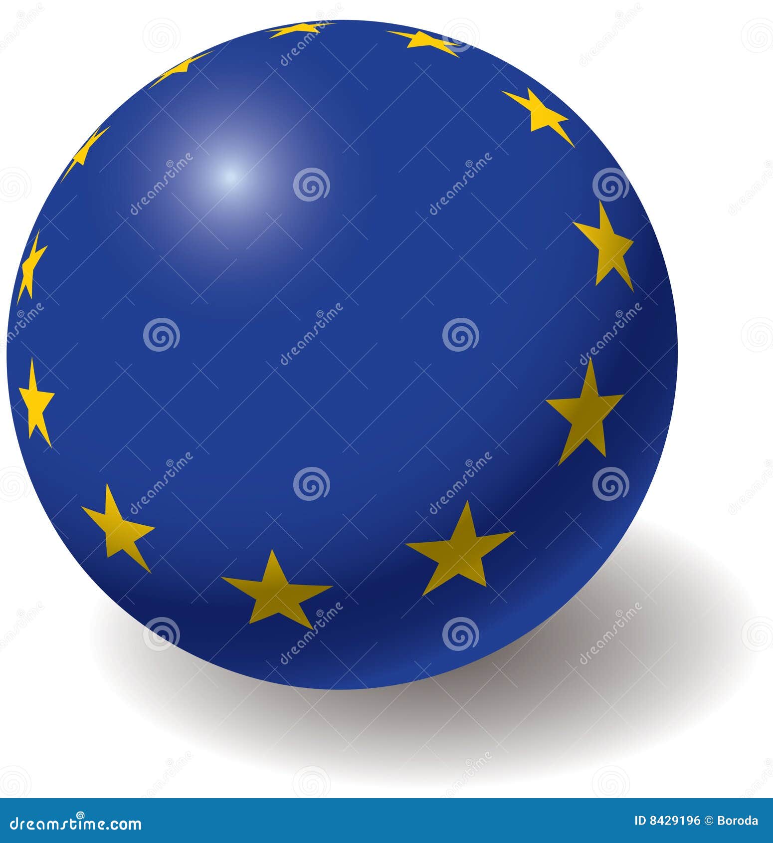 European Union Flag Texture on Ball. Stock Vector - Illustration of ...