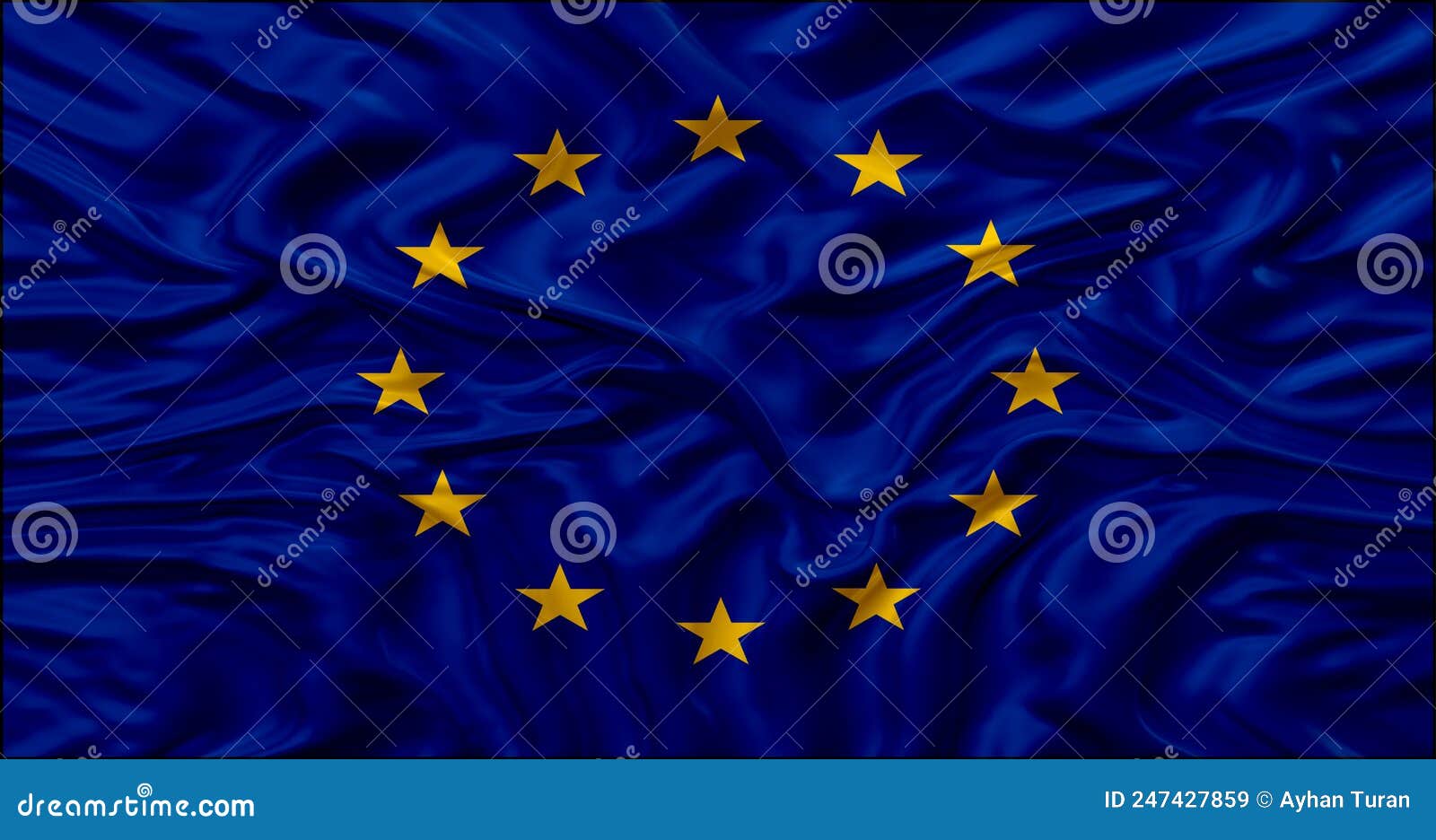 European Union Flag Wavy Concept Stock Image - Image of wavy, concept ...