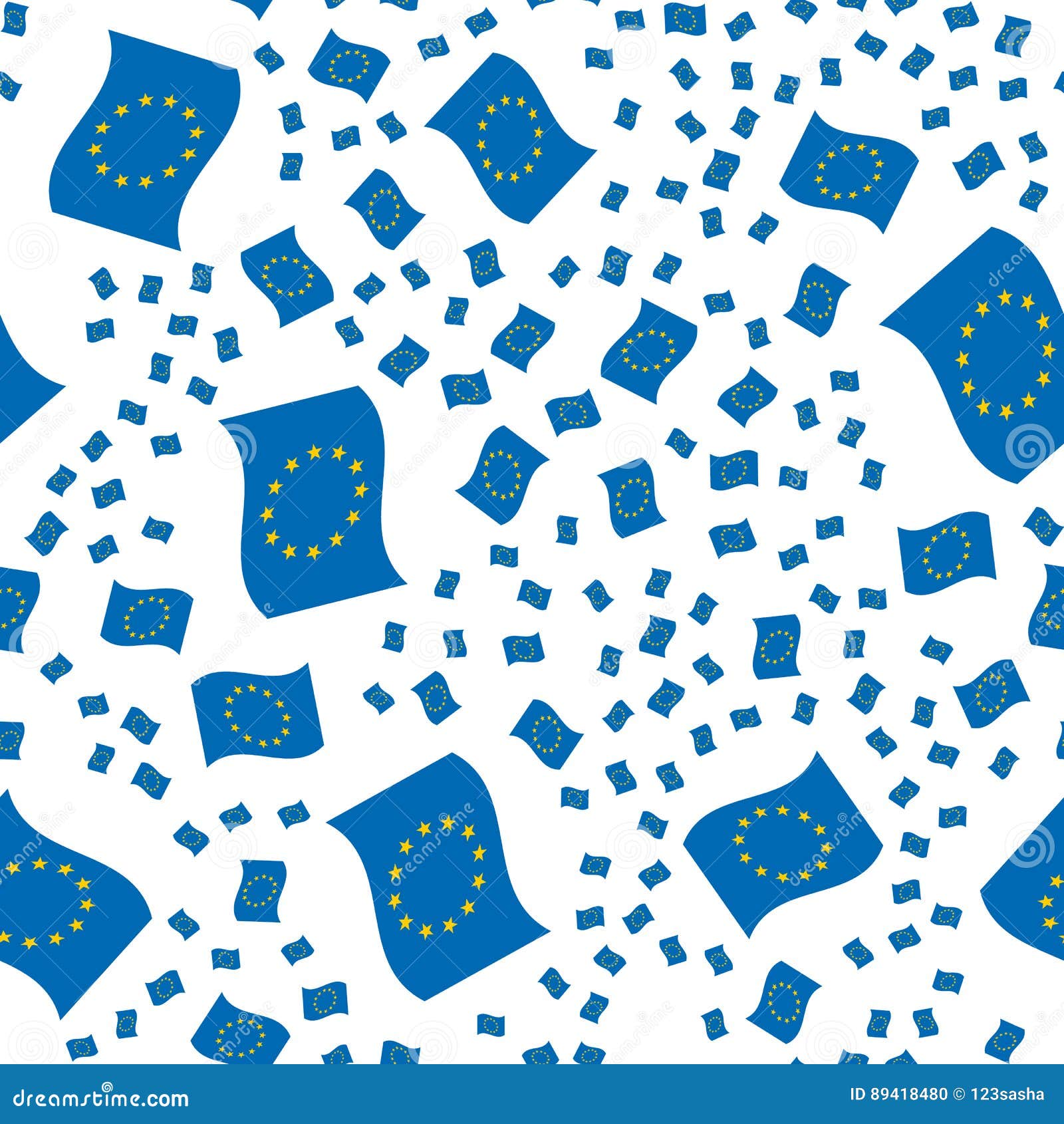 European Union Flags Pattern Stock Vector - Illustration of flag ...
