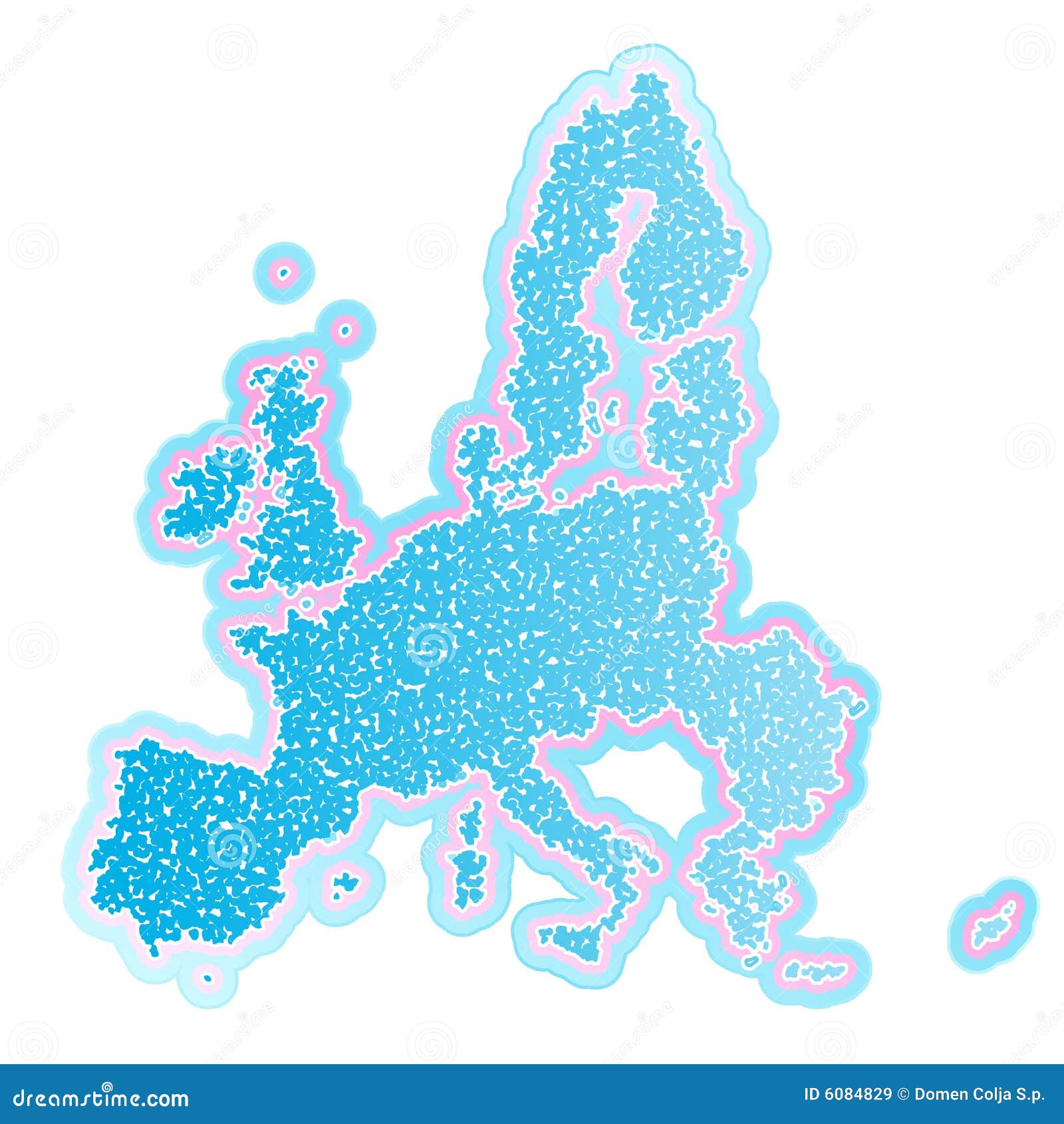 European union funky map stock vector. Illustration of european - 6084829