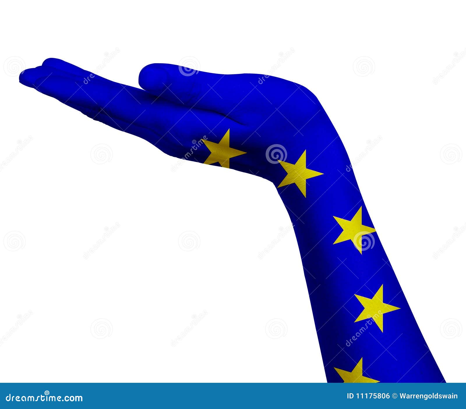 European Union Helping Hand Stock Photo - Image of star, paint: 11175806