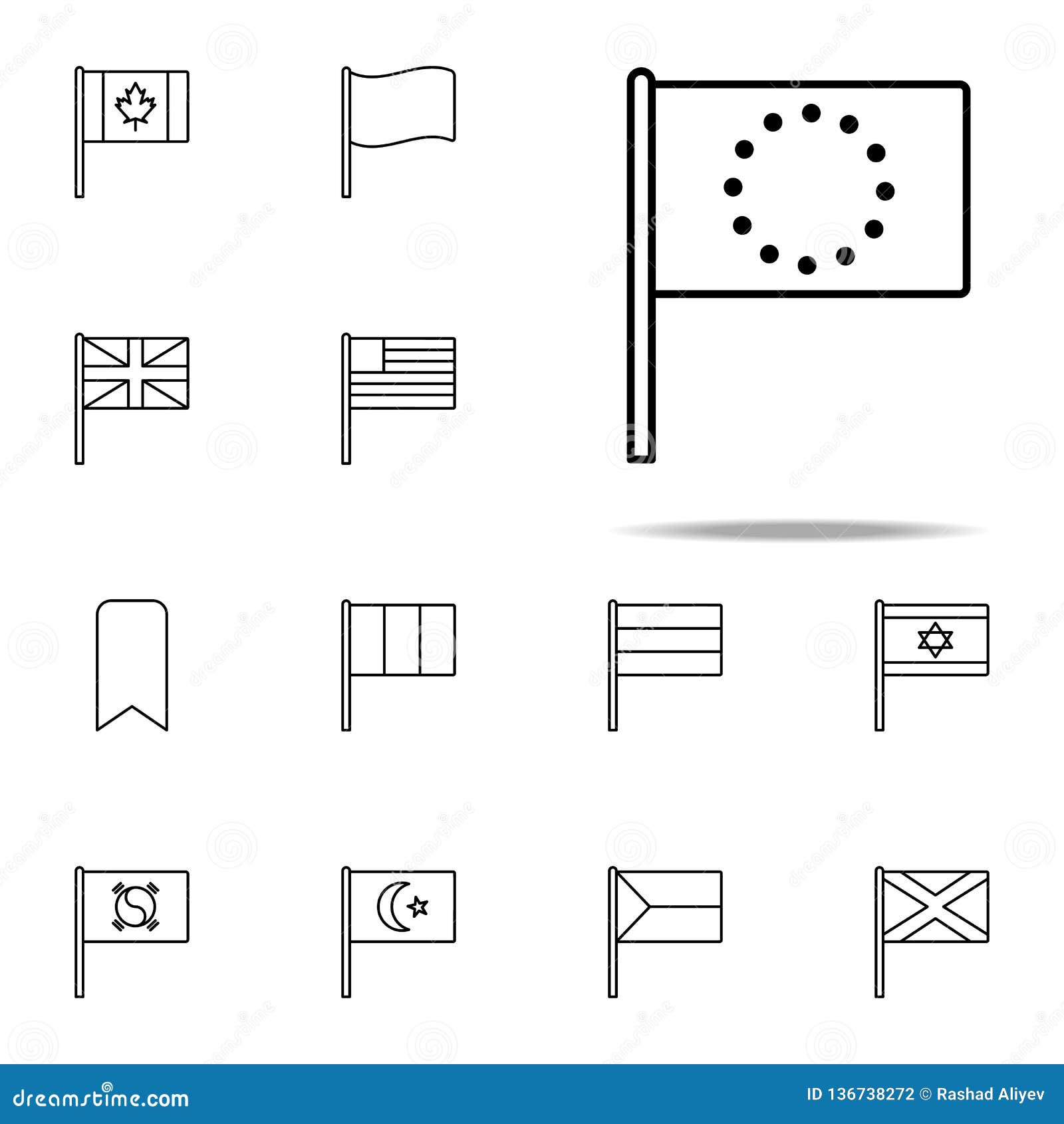 European Union Icon. Flags Icons Universal Set for Web and Mobile Stock ...