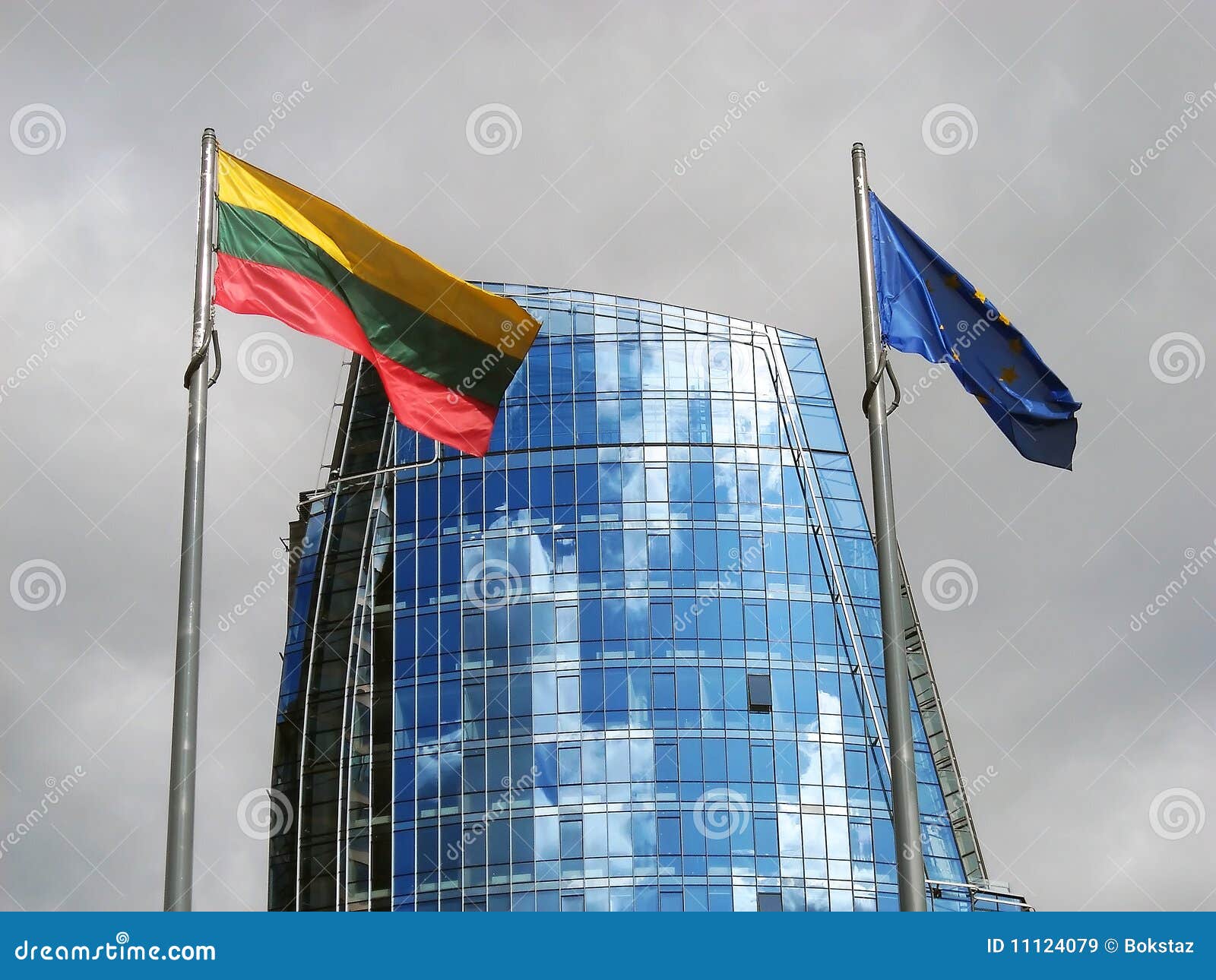 European Union and Lithuania Stock Image - Image of euro, democracy ...