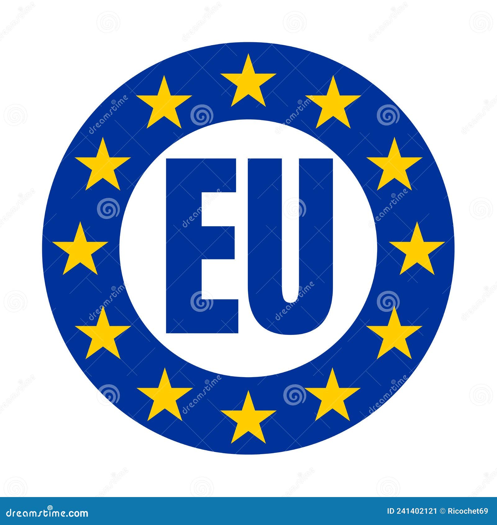European Union symbol icon stock illustration. Illustration of ...