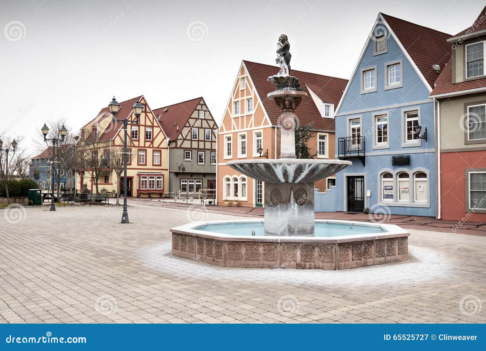 European Village stock image. Image of houses, cold, winter - 65525727