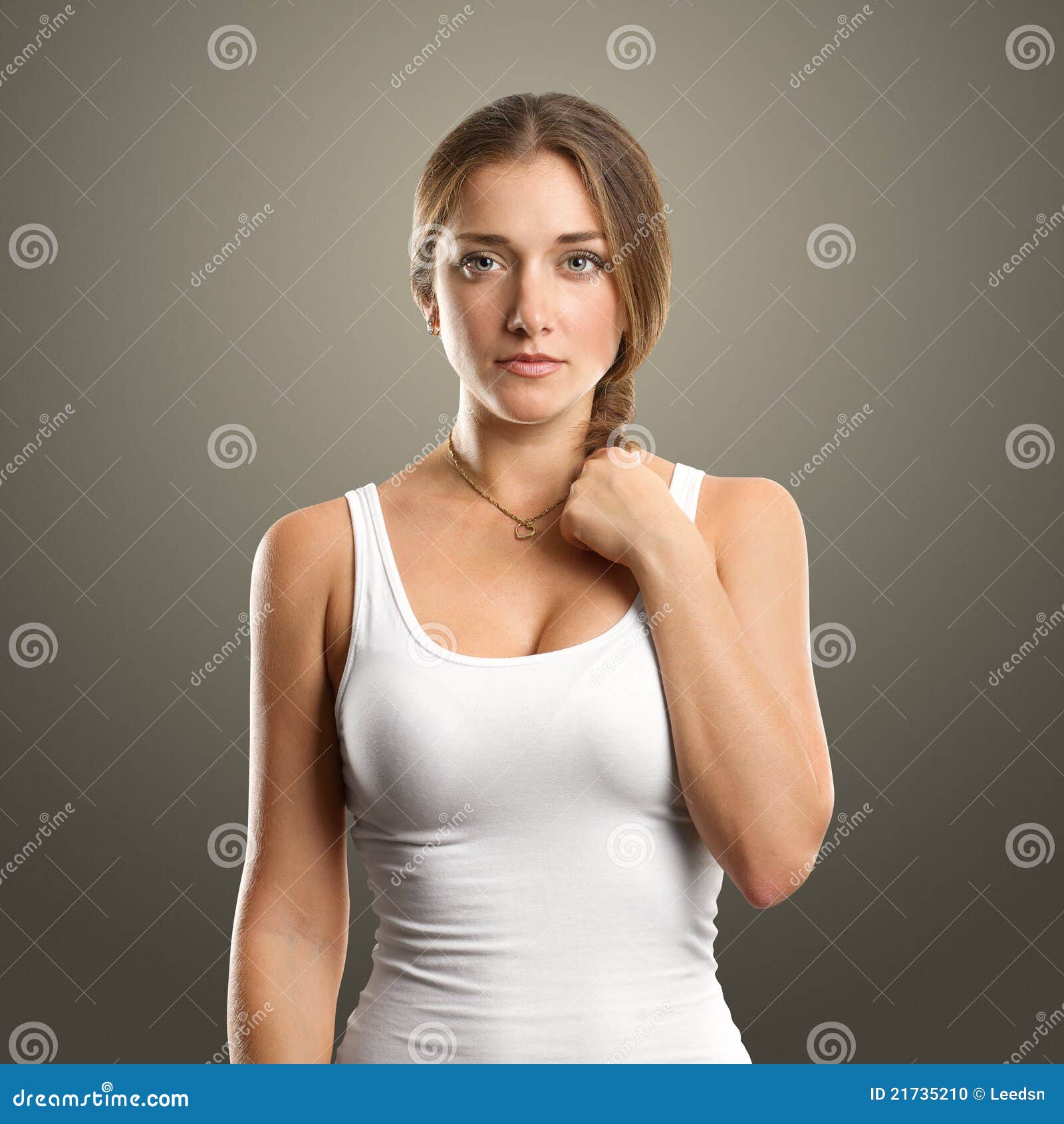 European Woman Looking on Camera Stock Photo - Image of achievemant ...