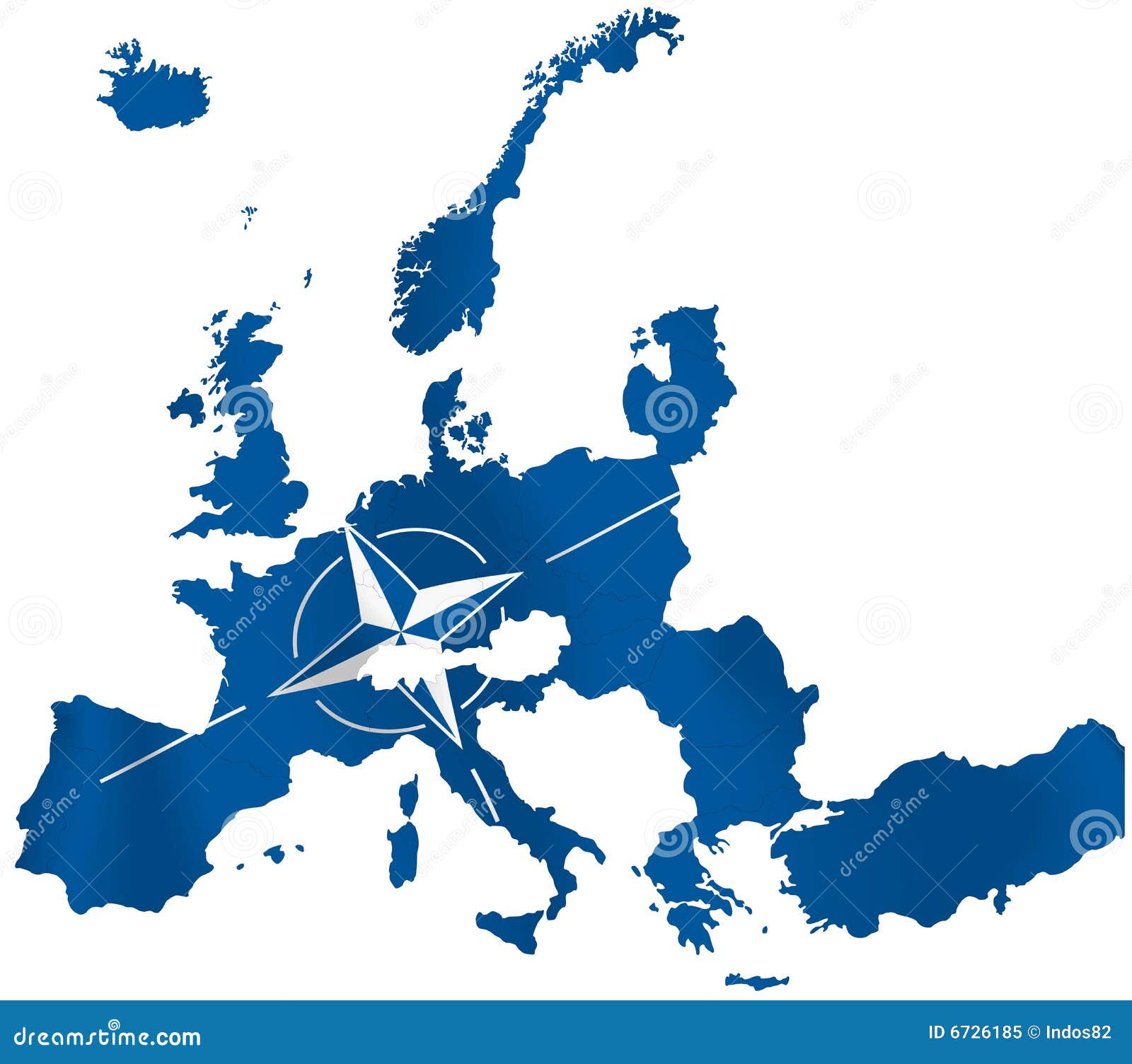 Europese NAVO vector illustratie. Illustration of insigne - 6726185