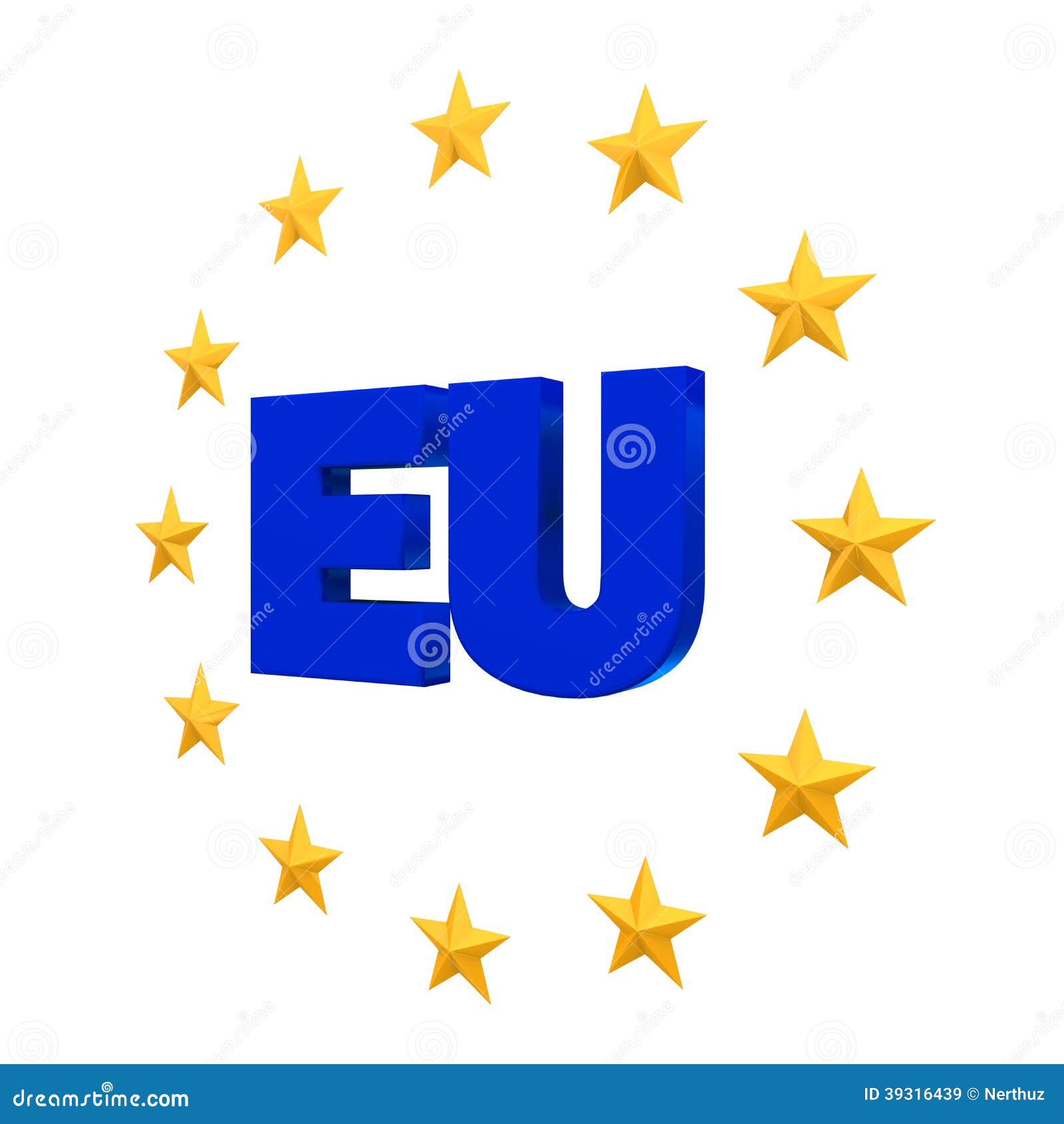 Europese Unie Symbool stock illustratie. Illustration of beleid - 39316439
